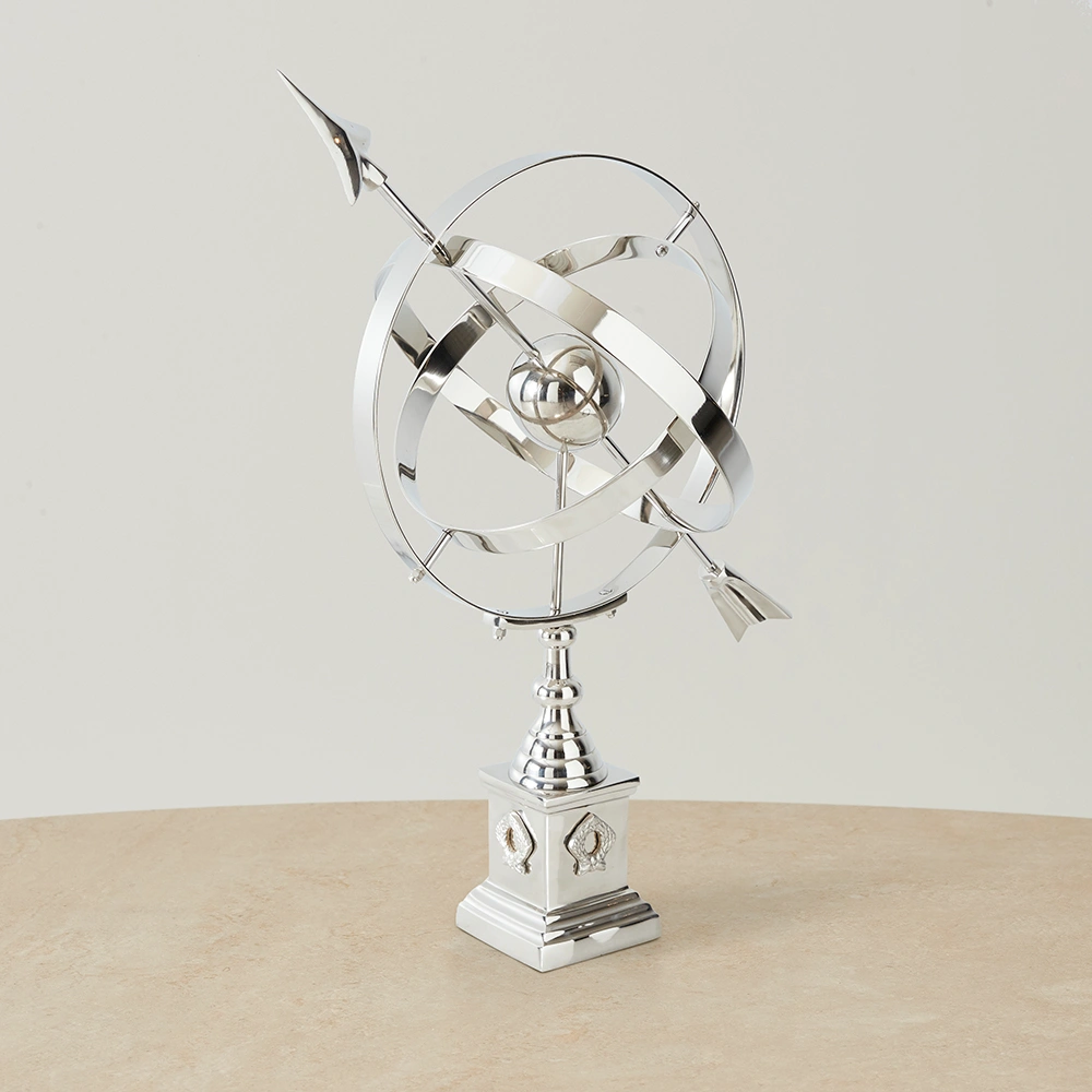 Armillary Silver Sphere Decorative