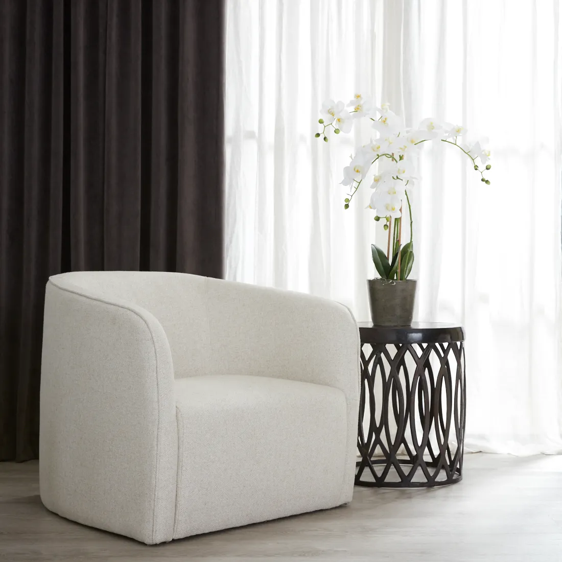 Phoebe Dark Brown Side Table