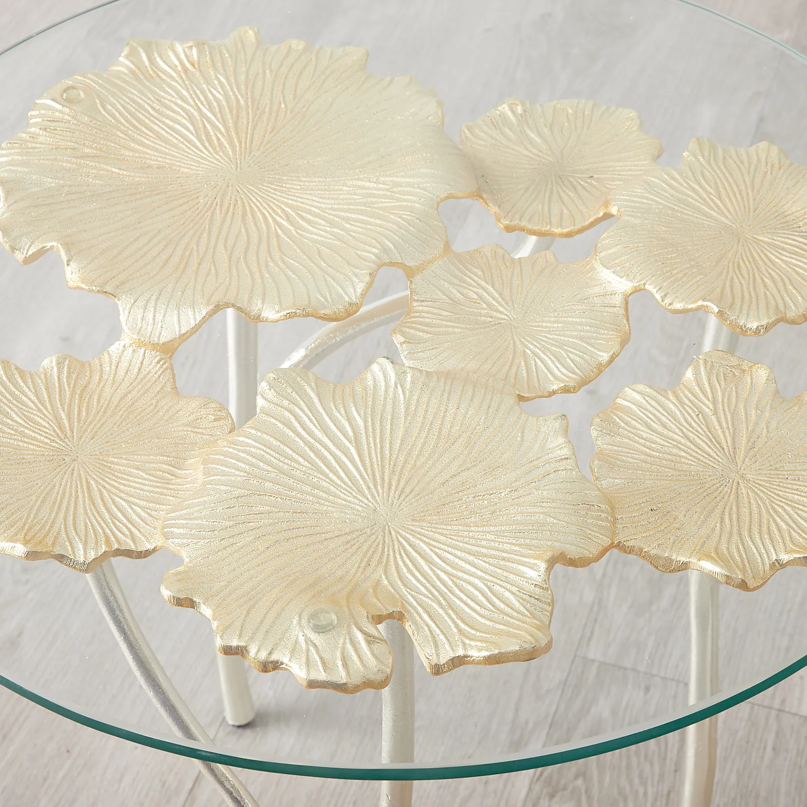 Rama Gold leaf Side table