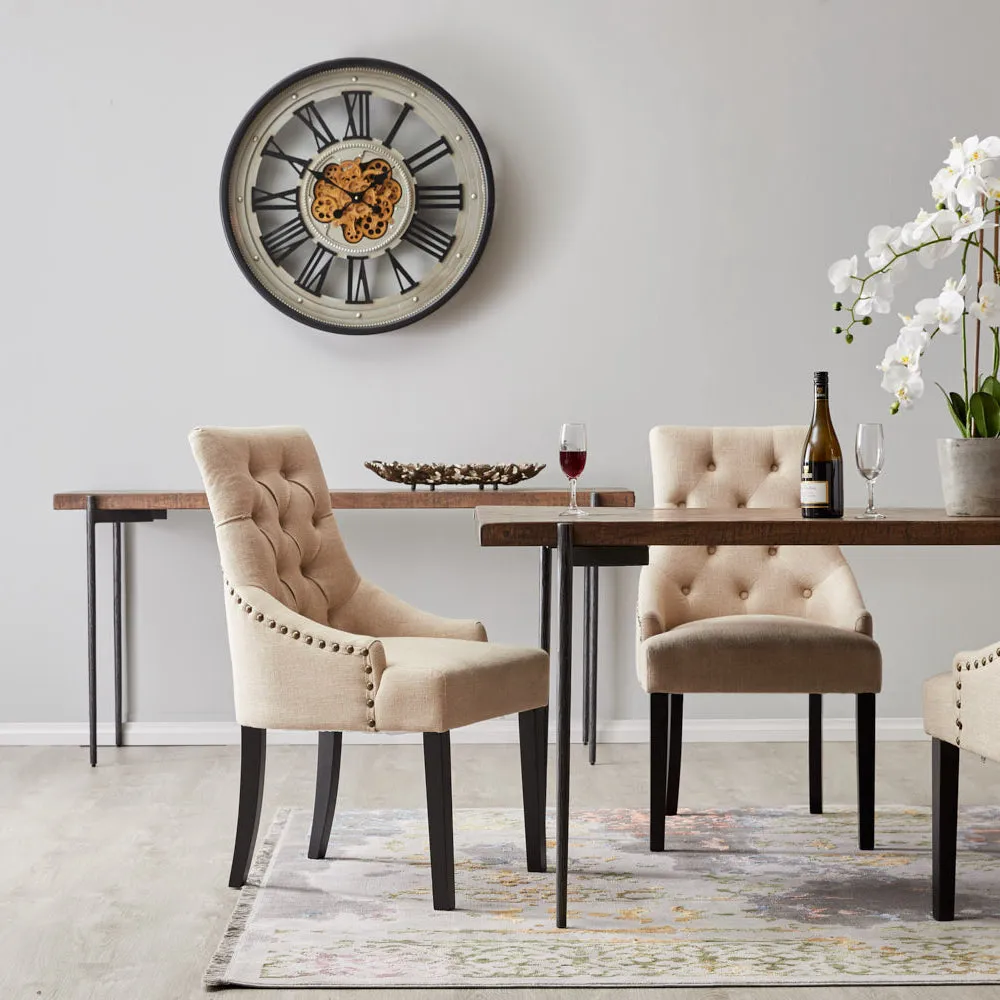 Sigmund Black Round Clock