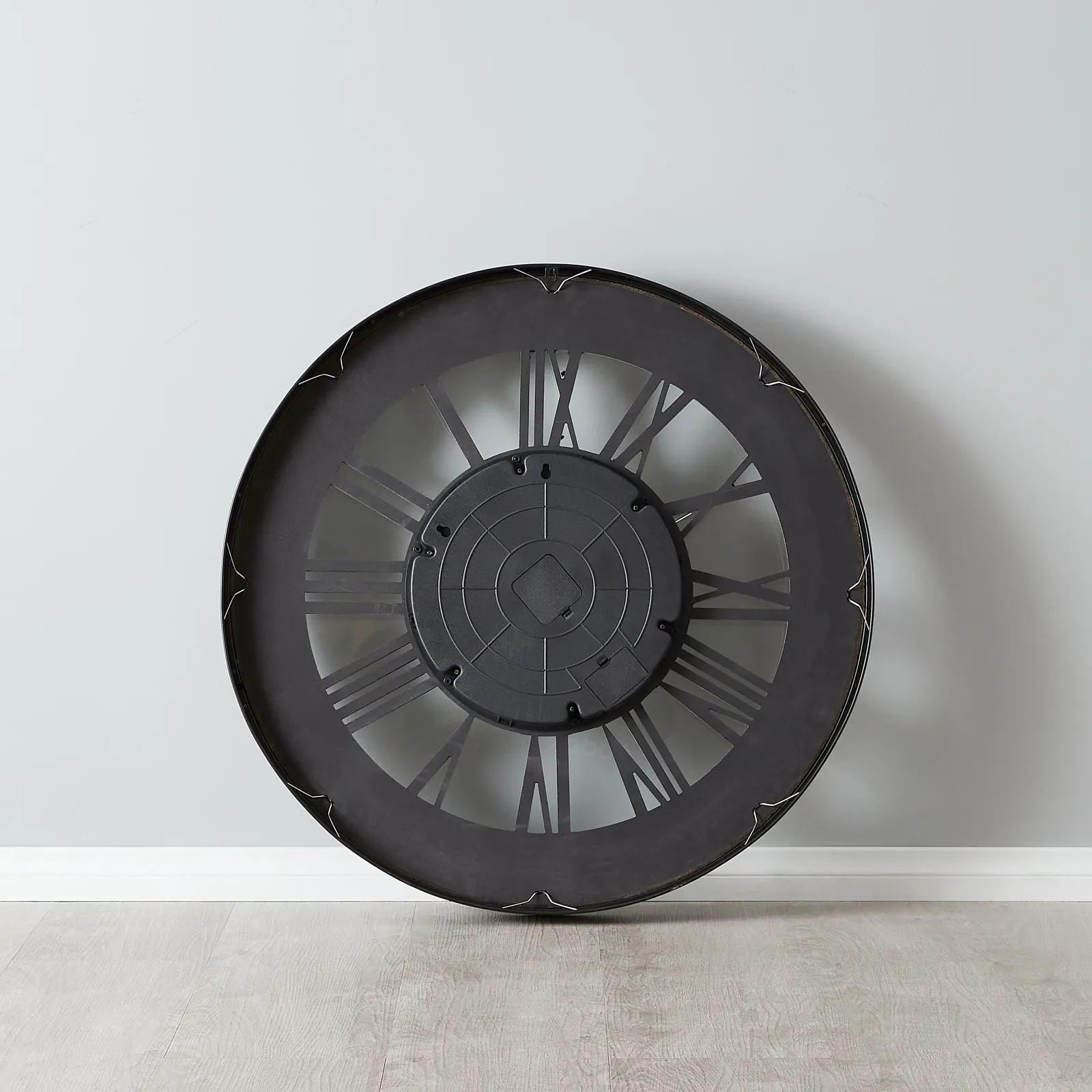 Sigmund Black Round Clock