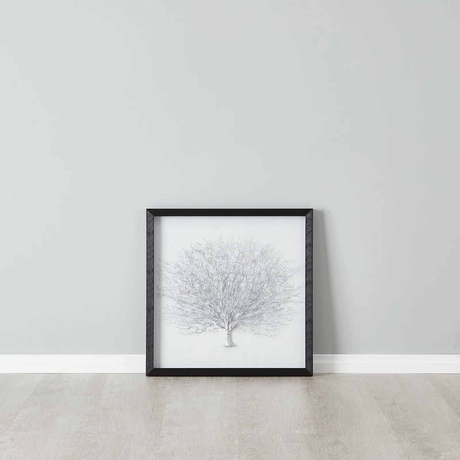 Silver Sea Fan Shadow Box Frame