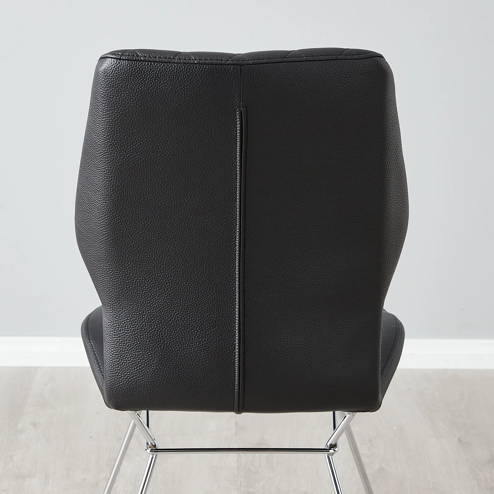 Theo Black Vegan Leather Dining Chair | Koala Living