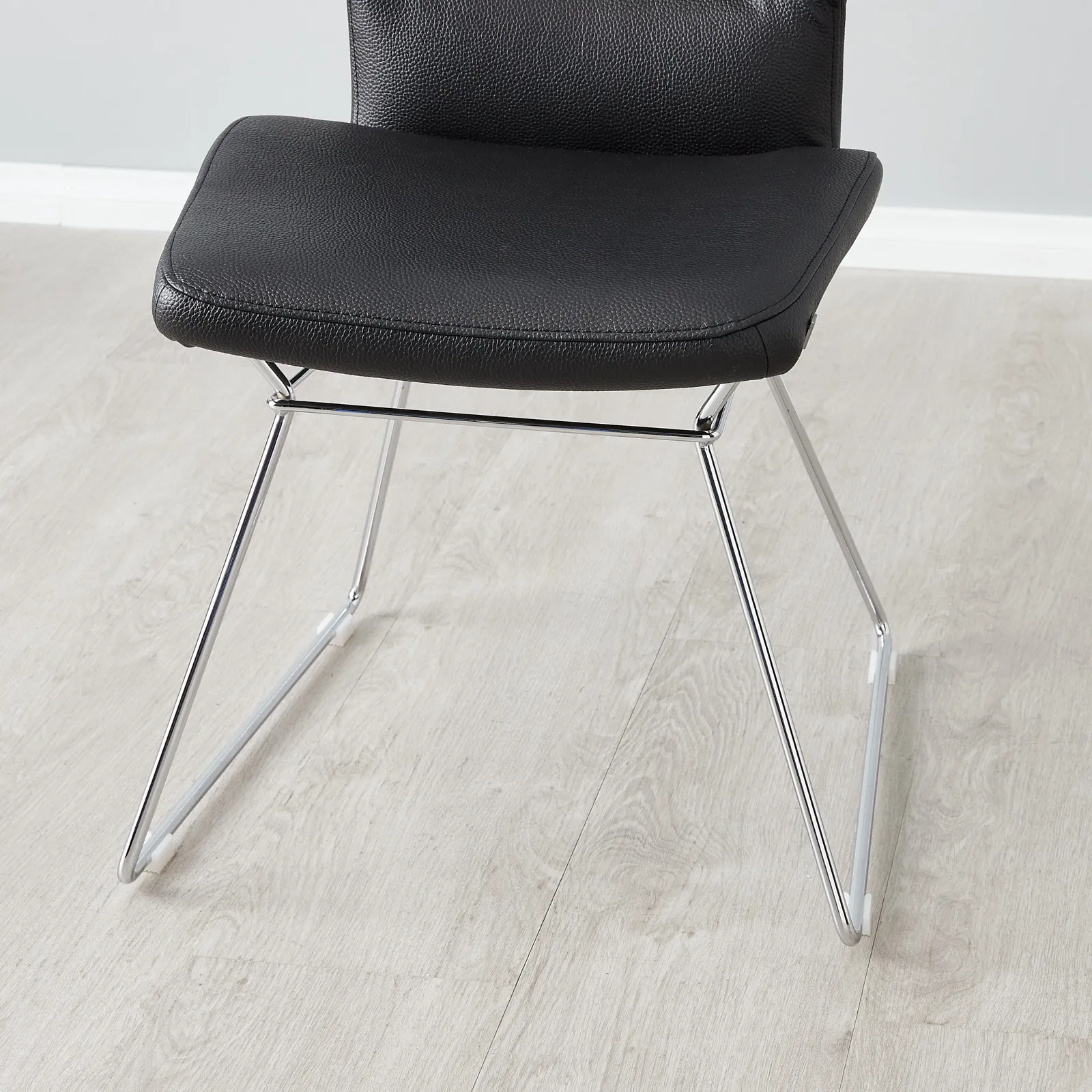Theo Black Vegan Leather Dining Chair | Koala Living