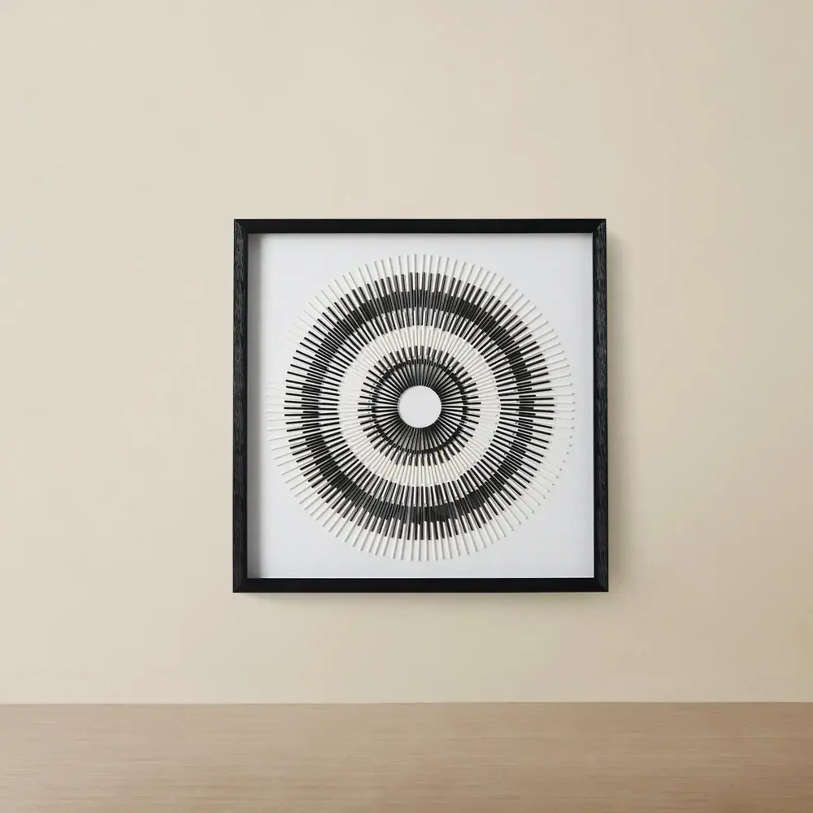 Black and White Circle Shadow Box | Koala Living