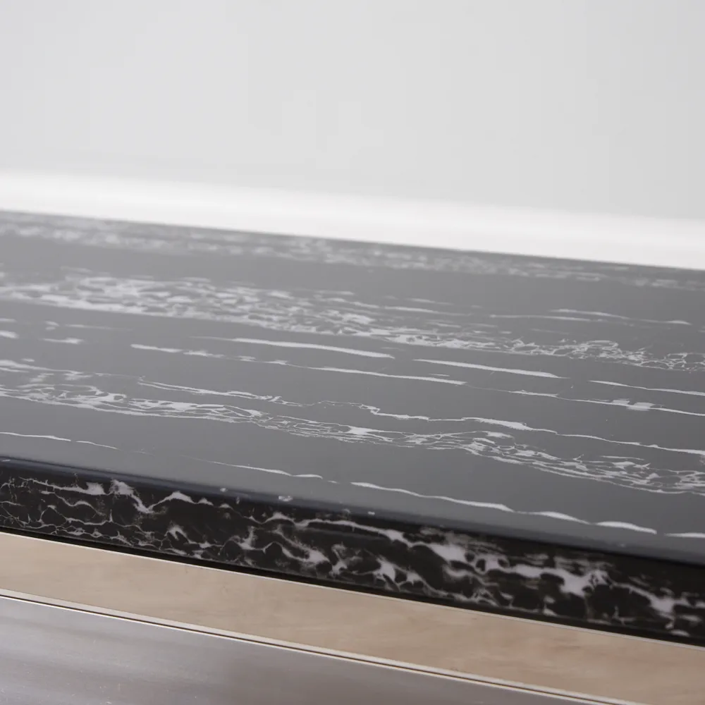 Marble II Black Entertainment Unit