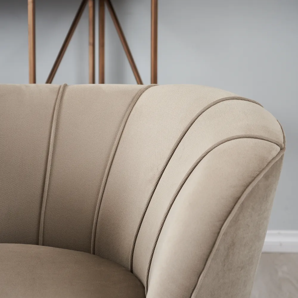 Pollack Beige Fabric Occasional Chair