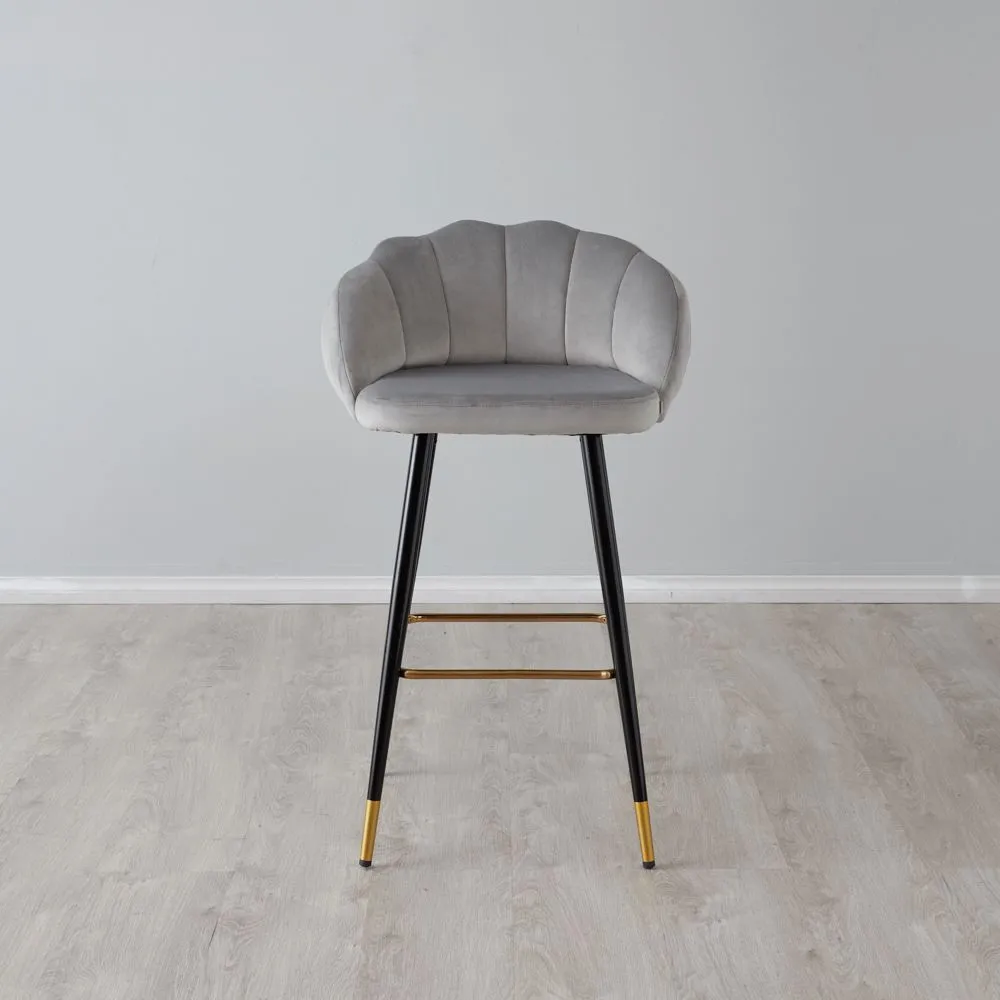Amber Bar Stool - Grey