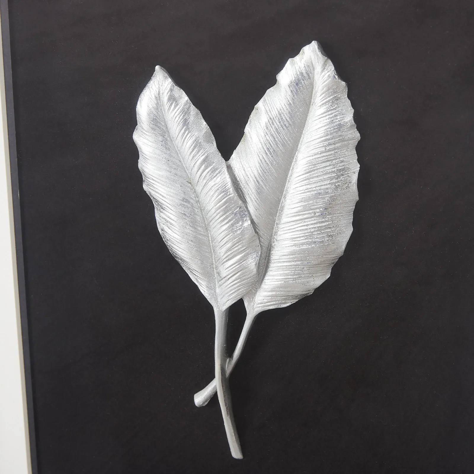 Twin Silver Leaf Shadow Box
