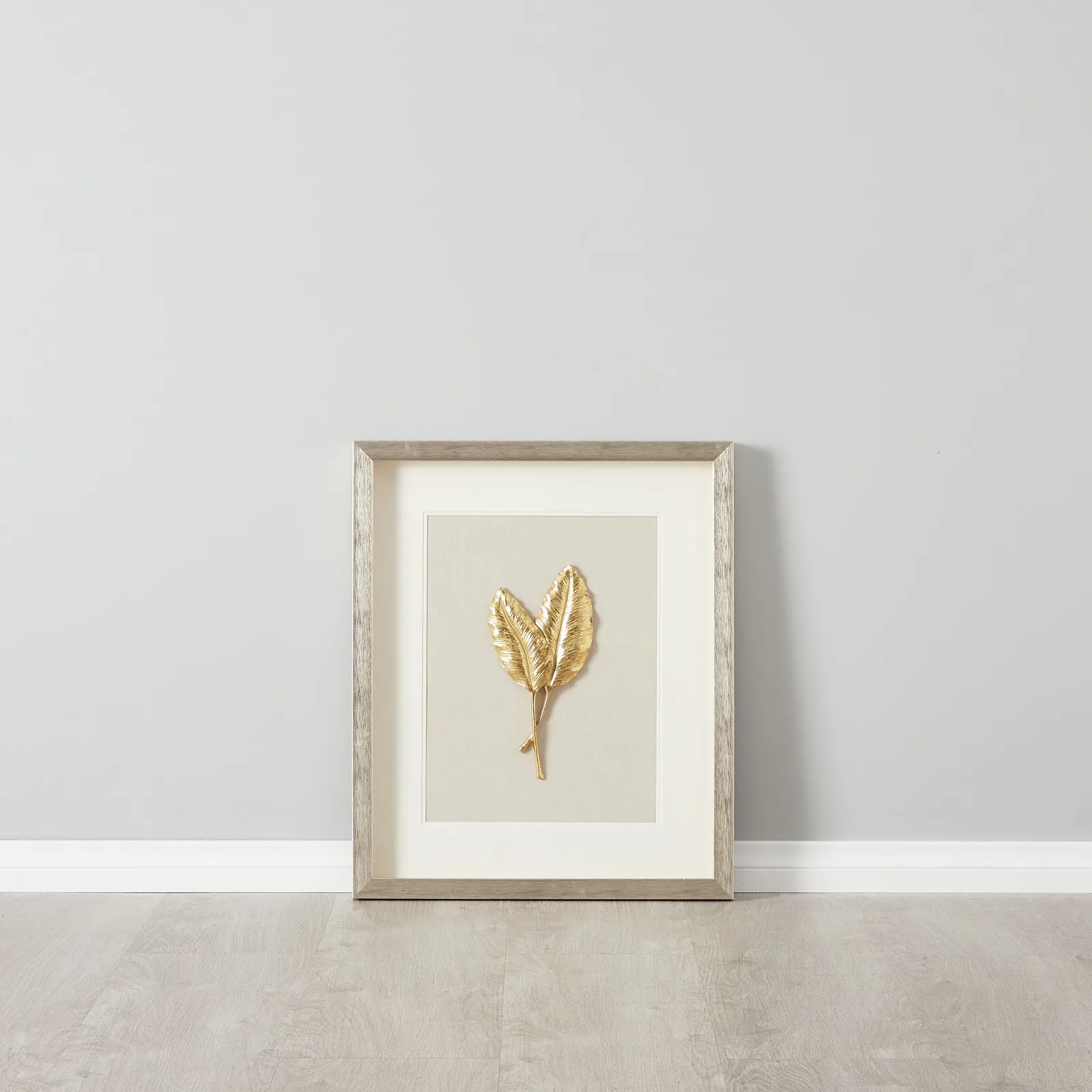 Twin Gold Leaf Shadow Box