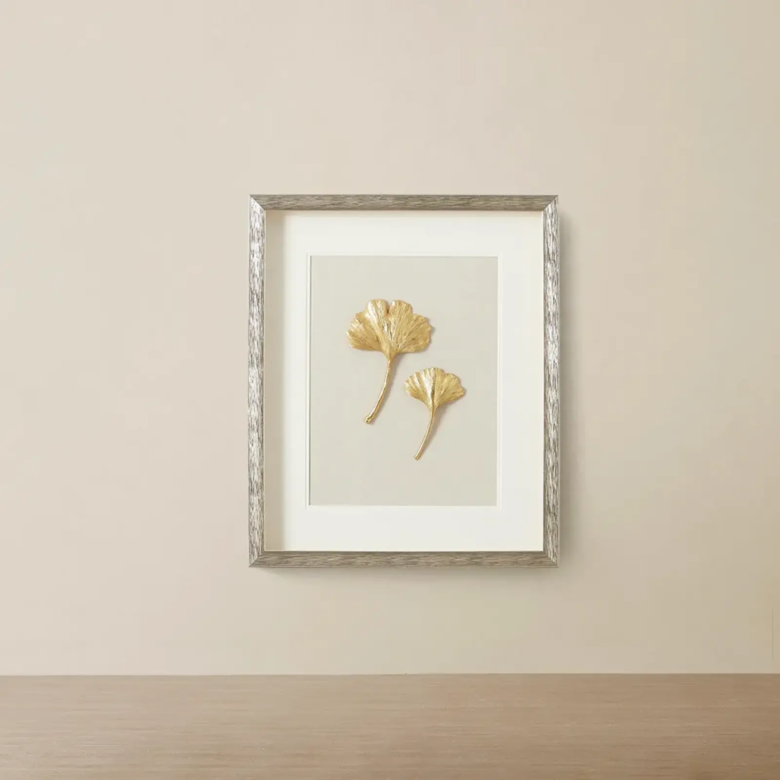 Ginkgo Gold Leaf Shadow Box | Koala Living