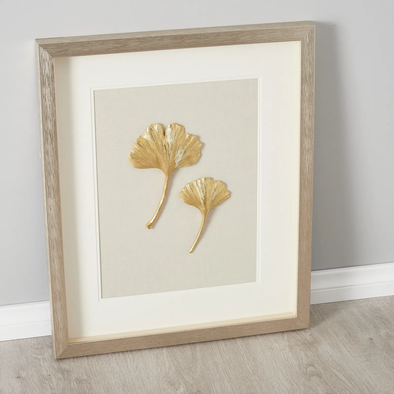 Ginkgo Gold Leaf Shadow Box