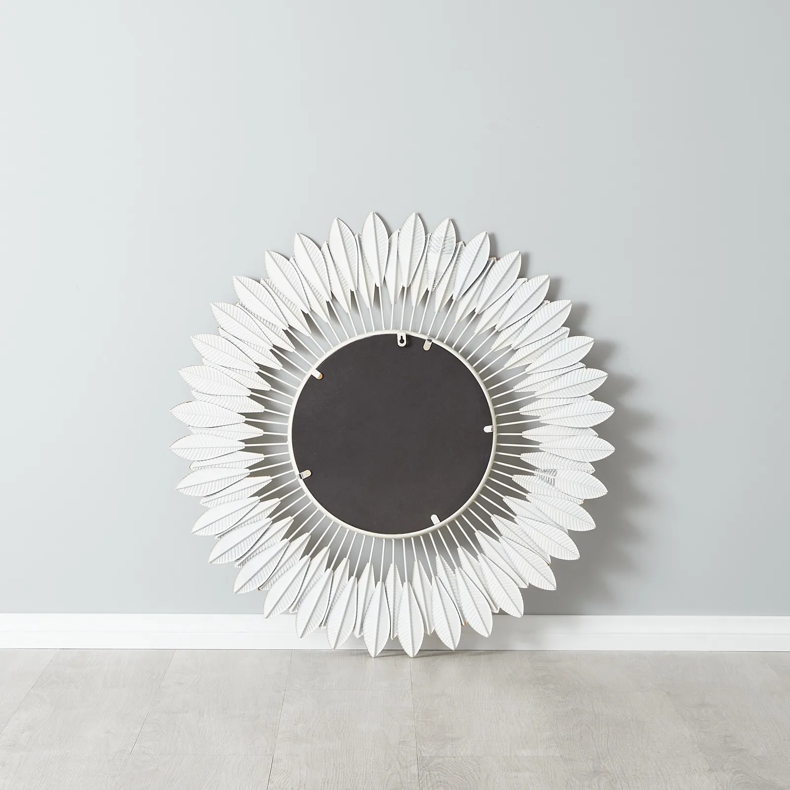 Feather Round Mirror 86cm | Koala Living