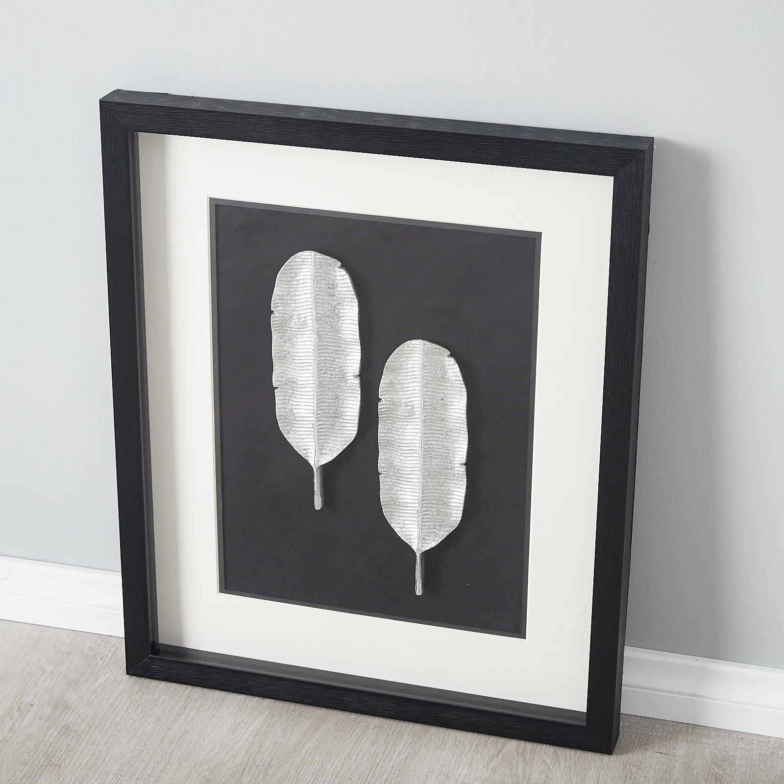 Banana II Silver Leaf Shadow Box