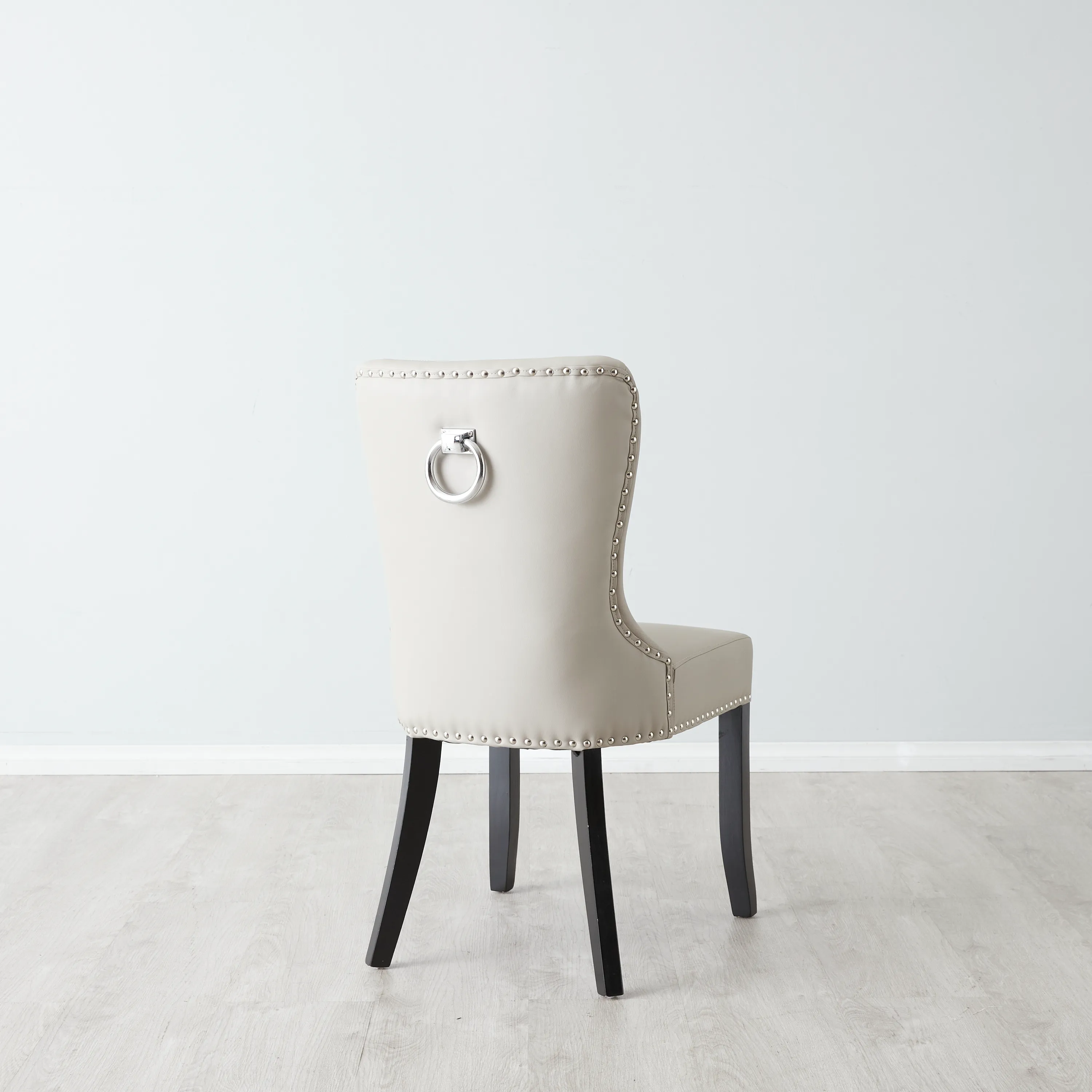 Viktor Stone Beige Vegan Leather Dining Chair | Koala Living