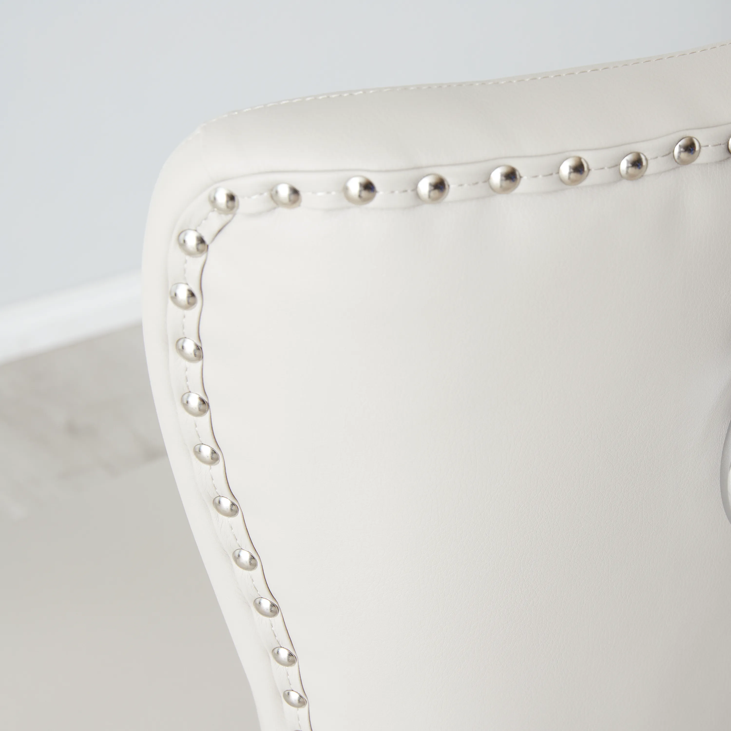 Viktor Stone Beige Vegan Leather Dining Chair | Koala Living