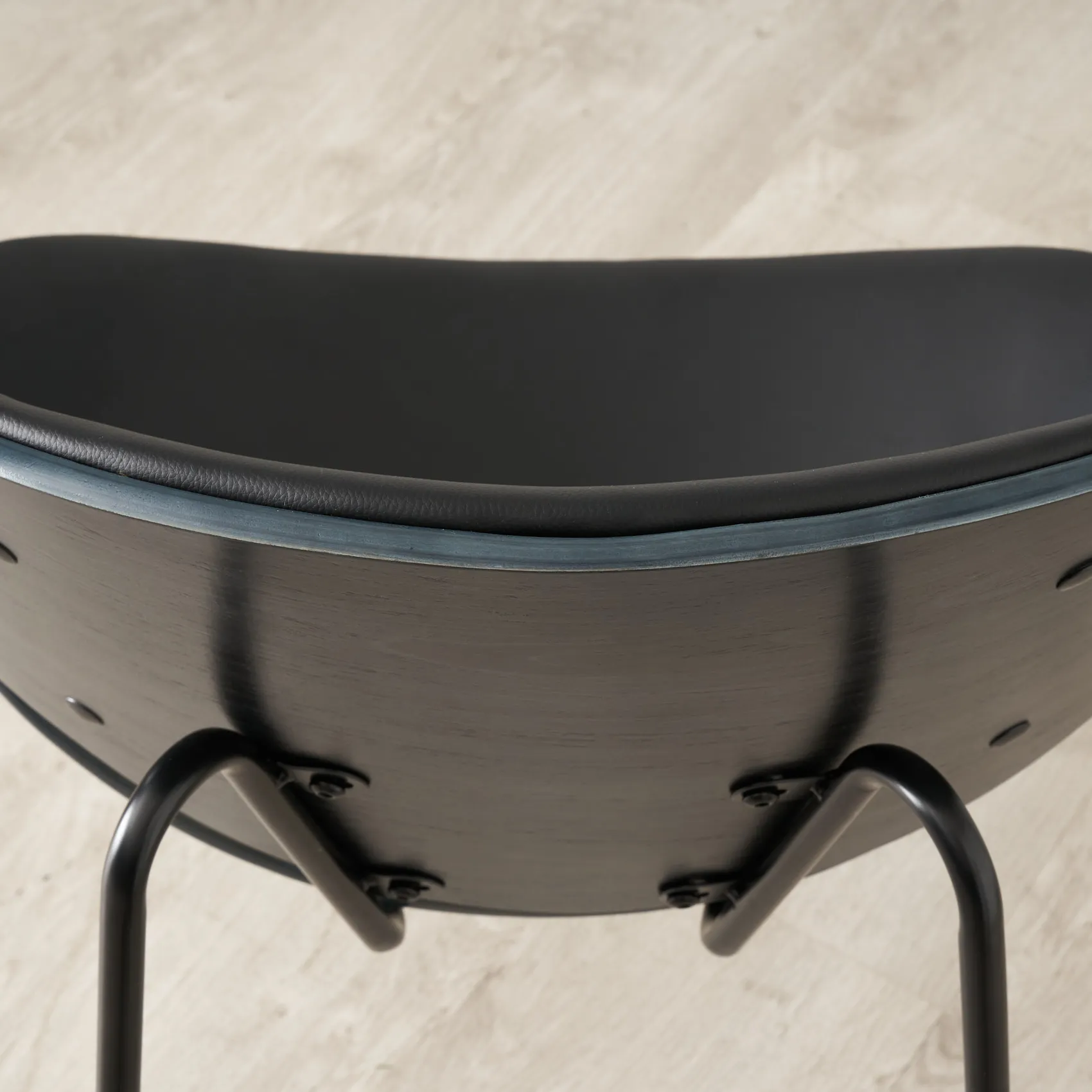 Decker Black Vegan Leather Dining Chair | Koala Living