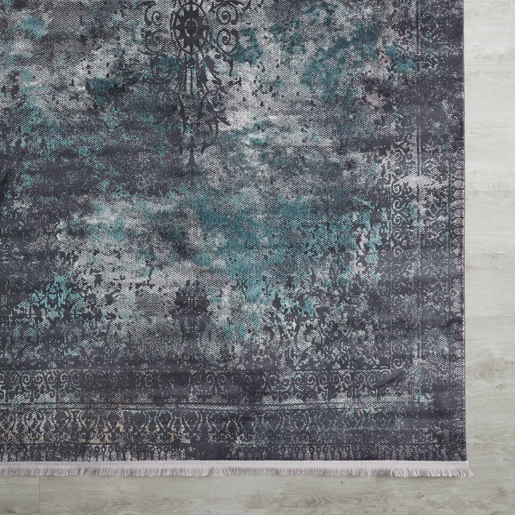 Midnight Henna Floor Rug - Medium 200cm x 300cm D