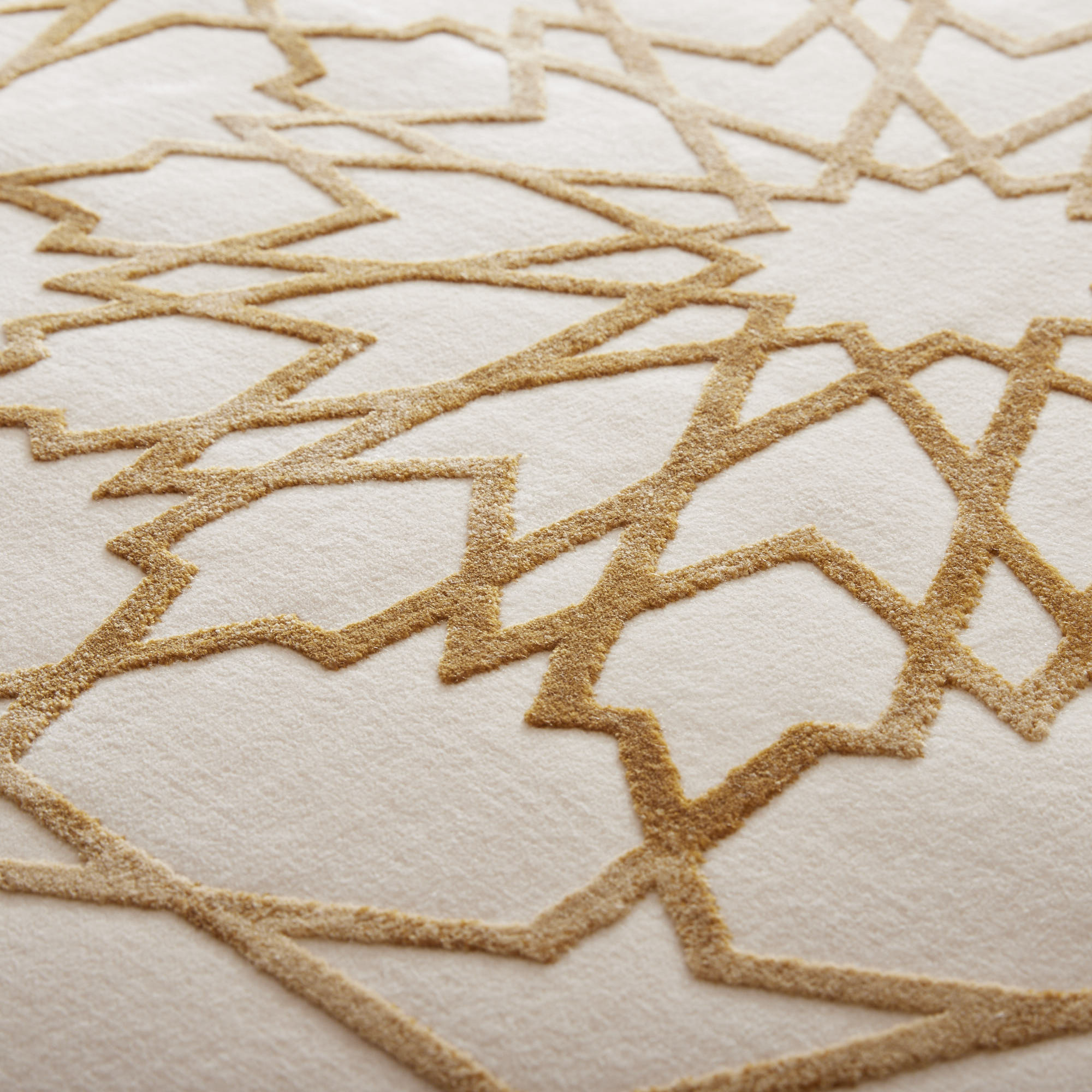 Gold Arabesque Floor Rug - Medium 200cm x 300cm