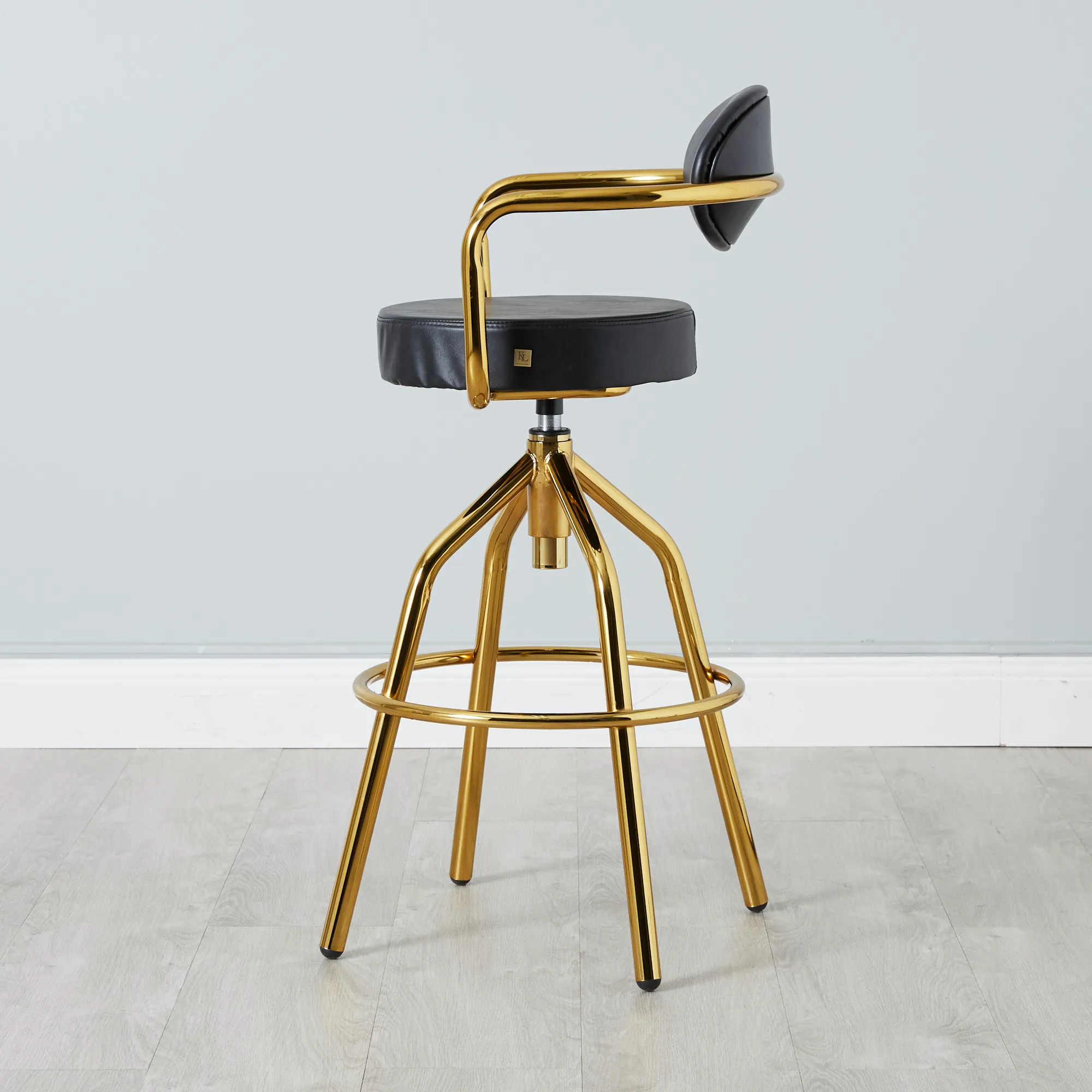 Riva Black Bar Stool | Koala Living