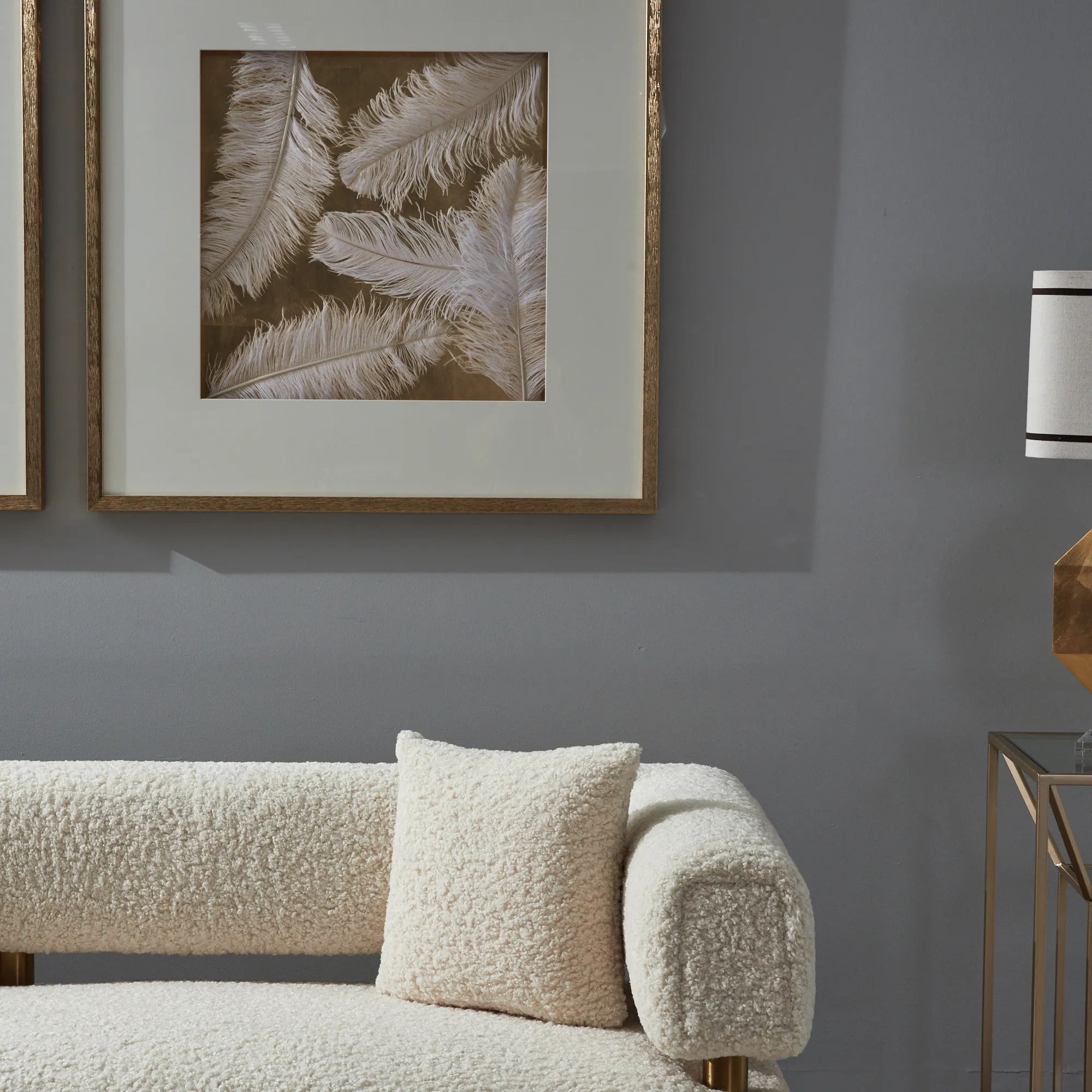 White Quills Shadow Box