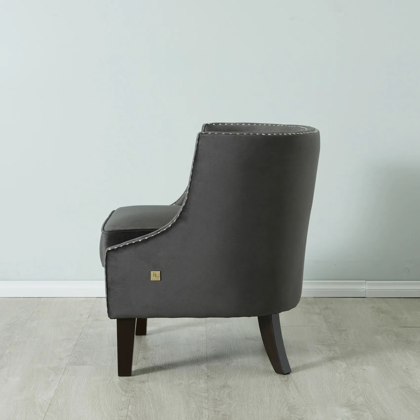 Vogue Charcoal Velvet Chair