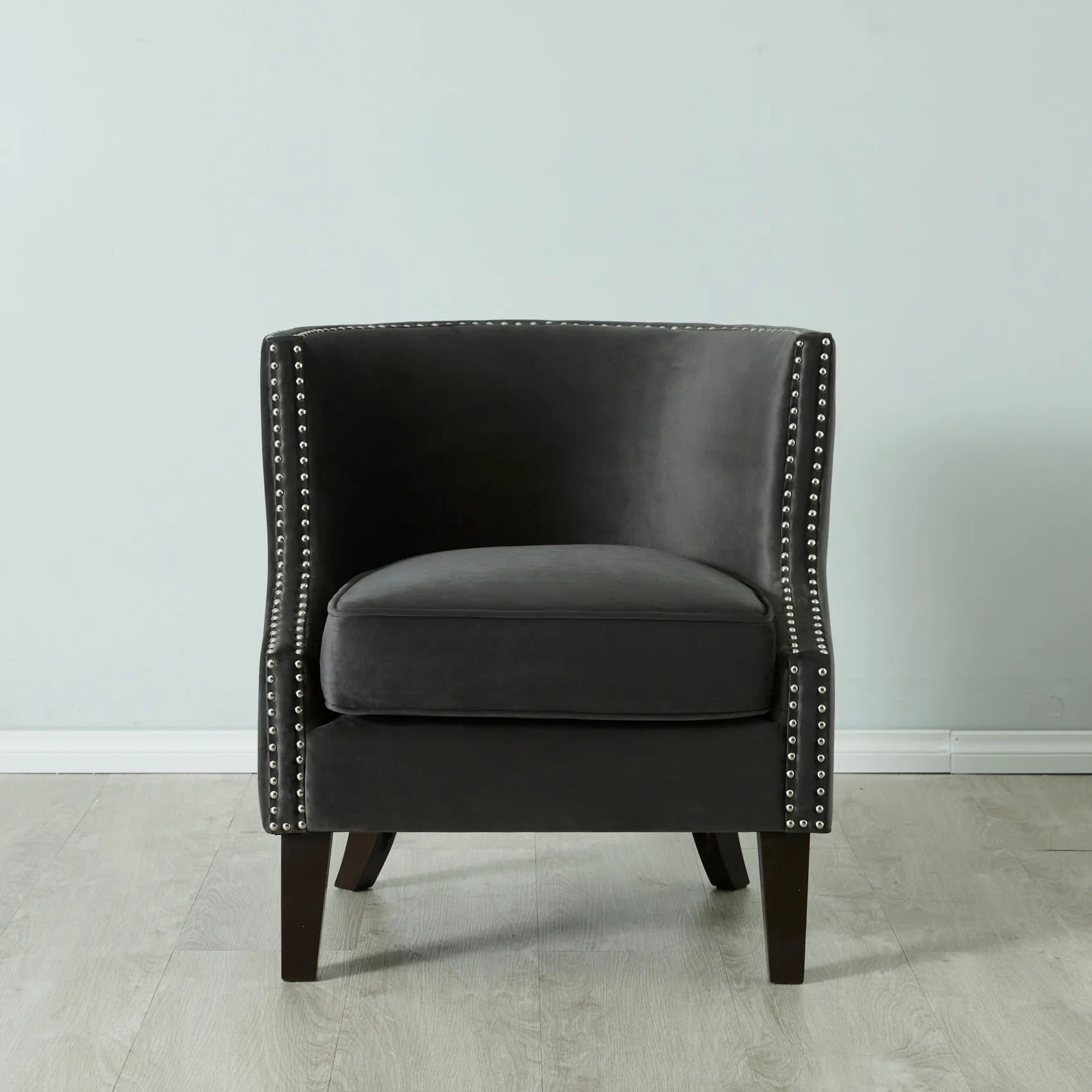 Vogue Charcoal Velvet Chair