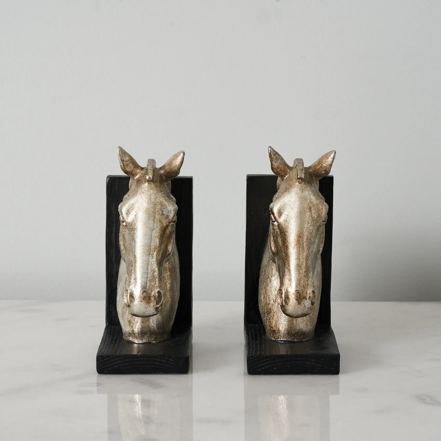 Horrace Antique Silver Bookends | Koala Living