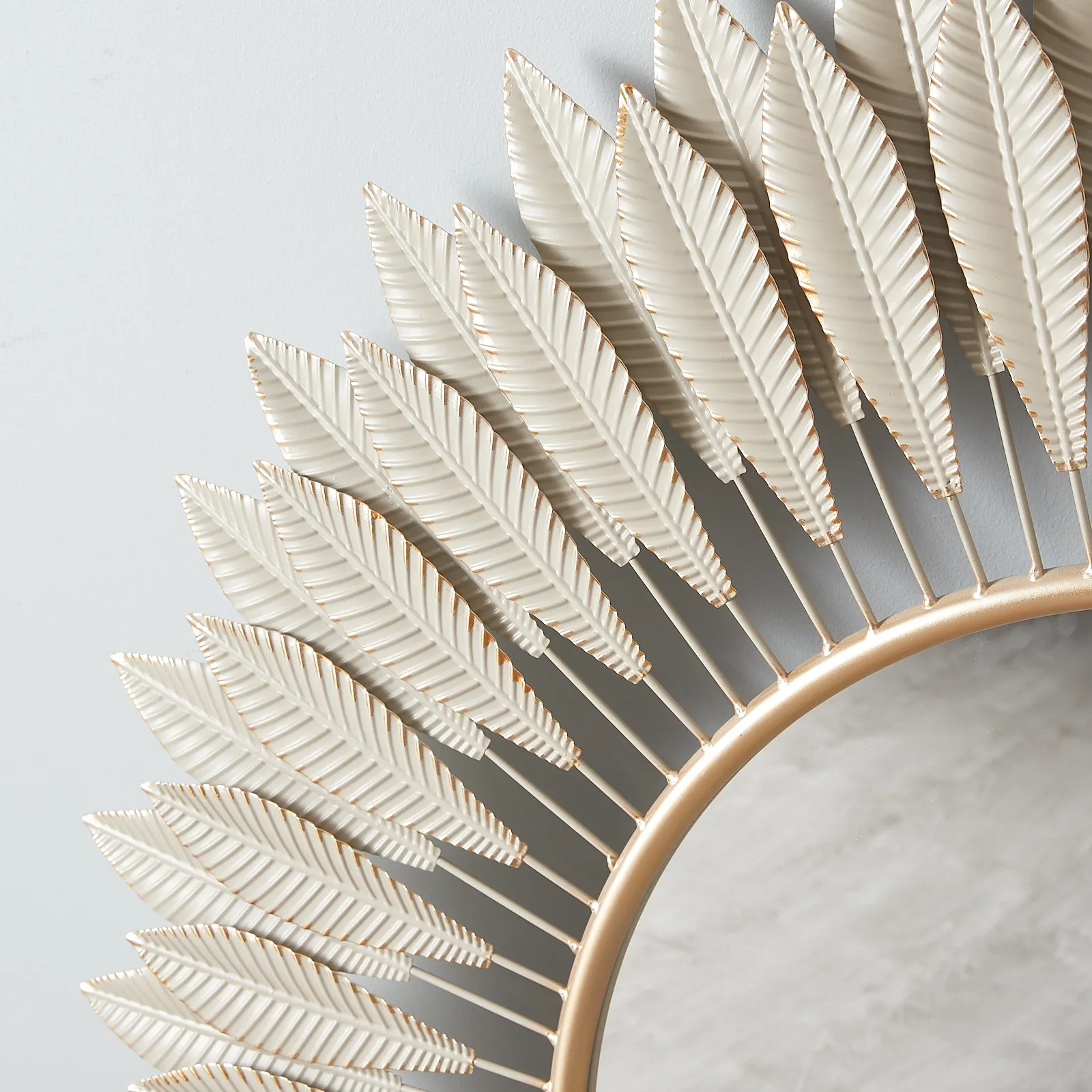 Feather Round Mirror 120cm | Koala Living