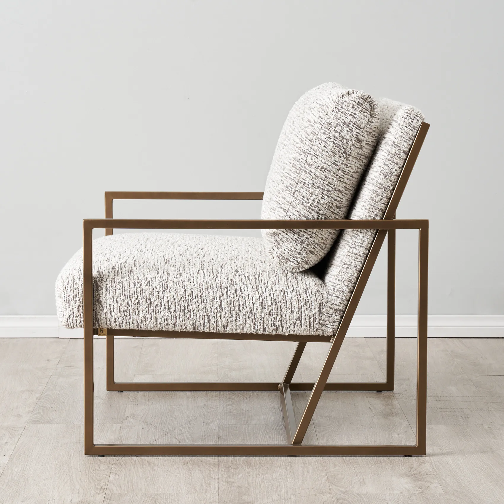 Callum Granite Boucle Occasional Chair