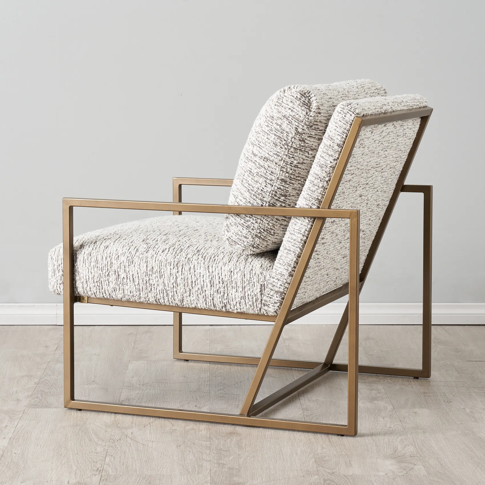 Callum Granite Boucle Occasional Chair