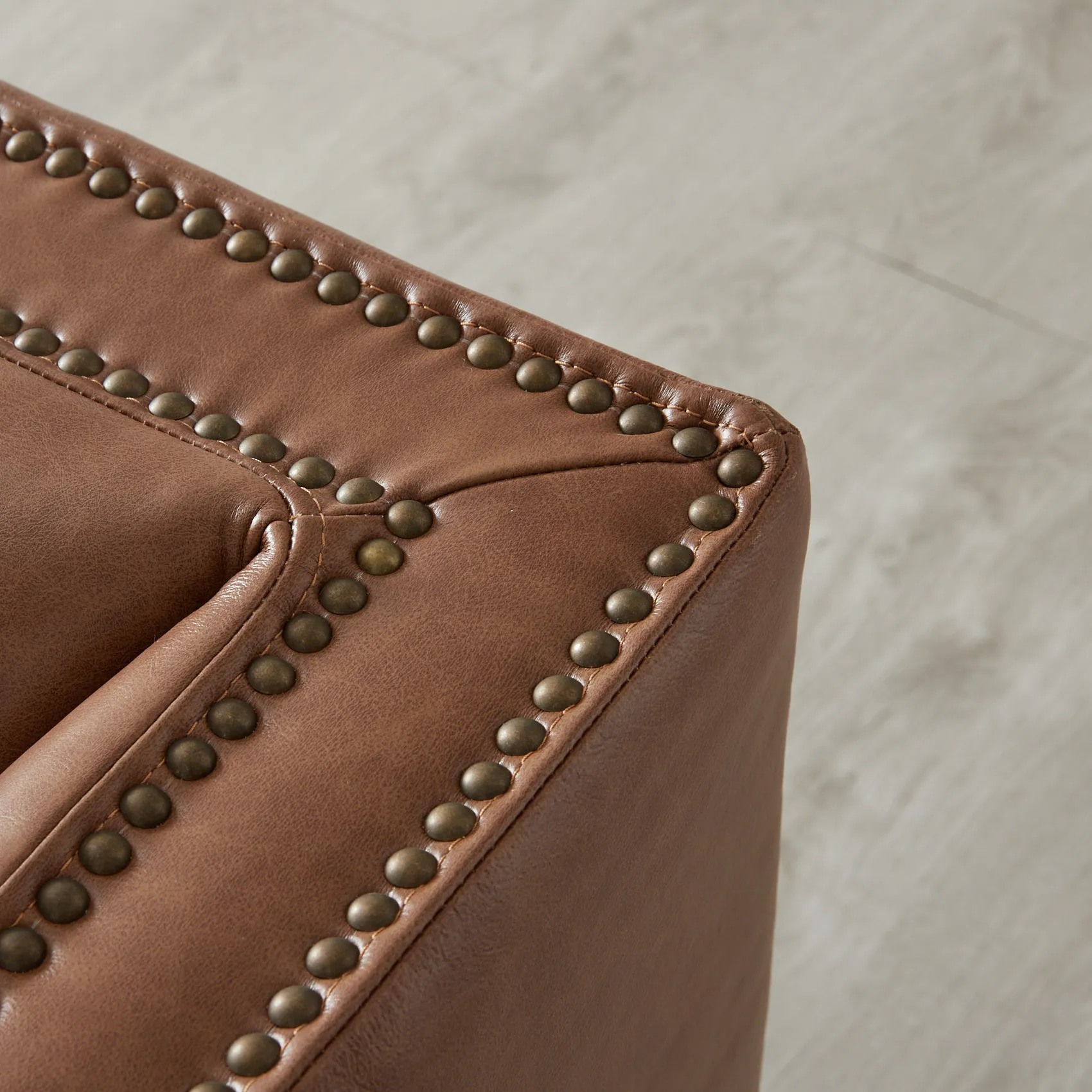 Russell Vintage Tan Leather 3-Seater Sofa | Koala Living