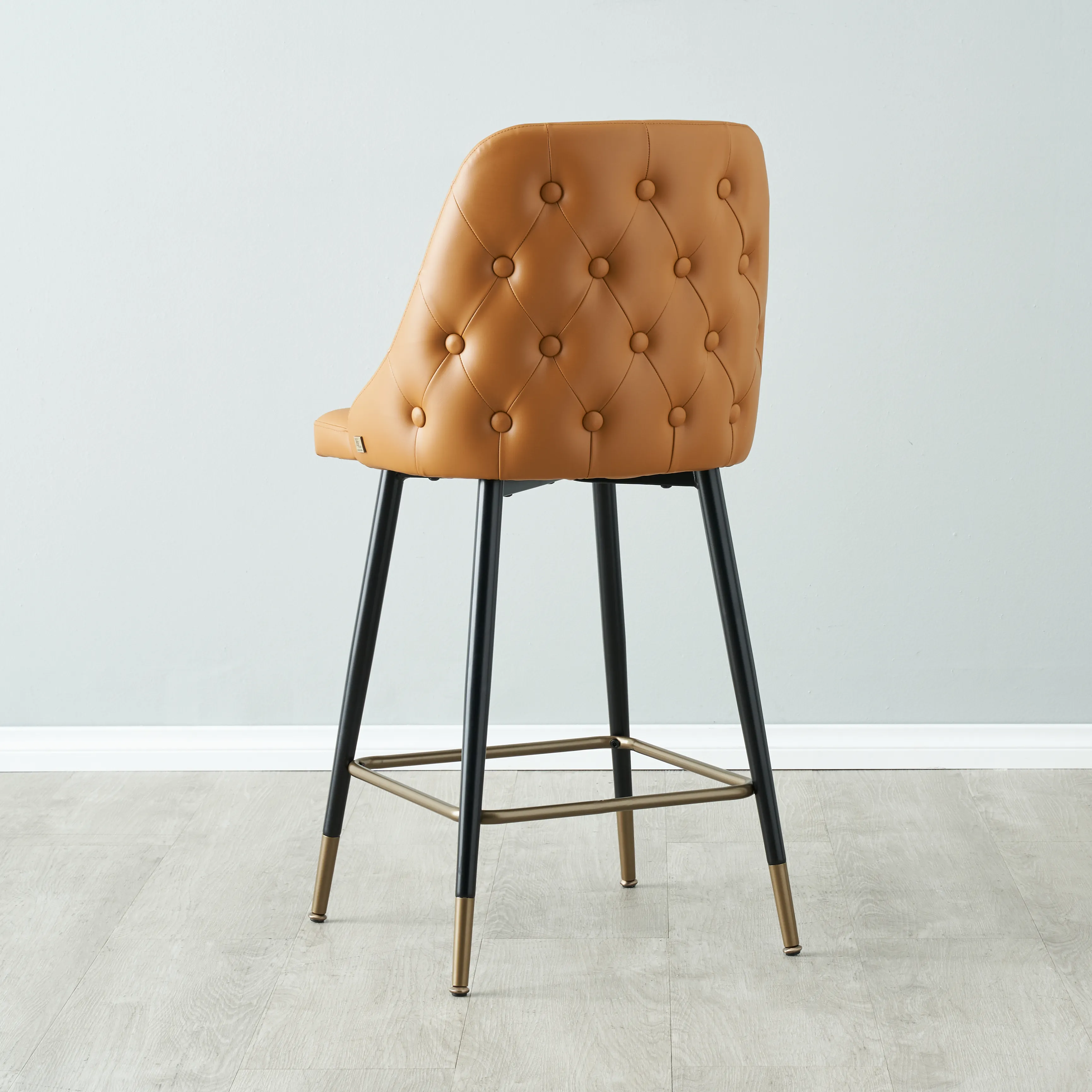 Winston II Autumn Brown Vegan Leather Counter Stool - 64cm