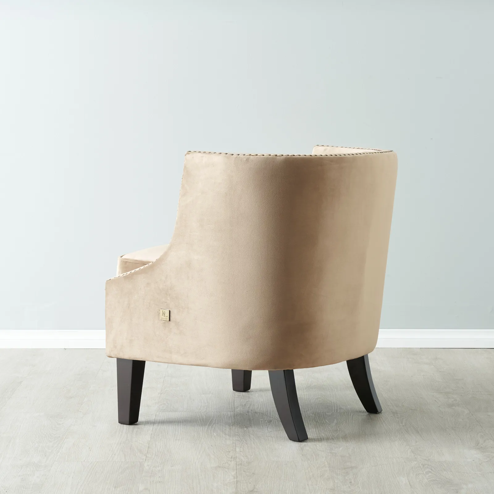 Vogue Beige Velvet Chair
