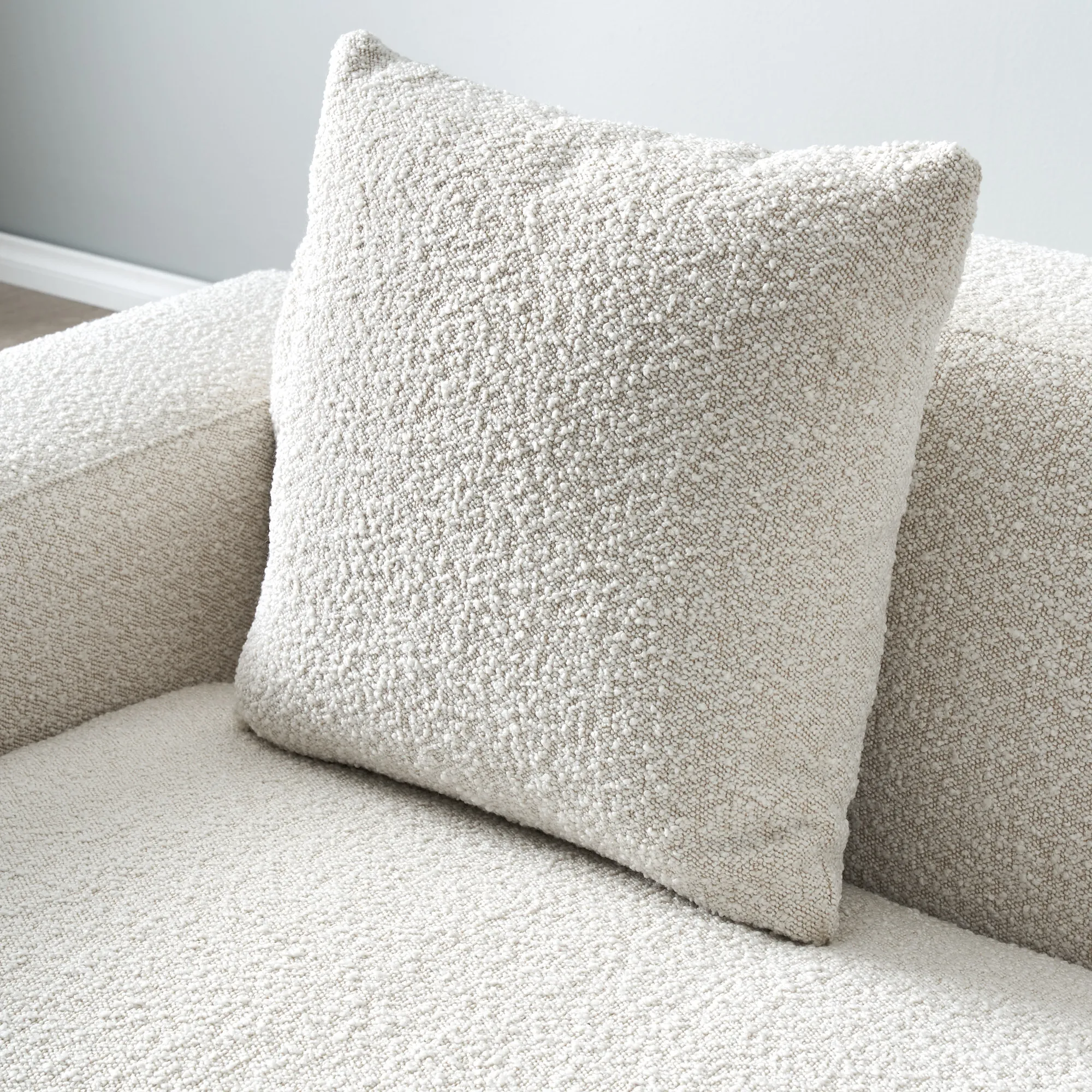 Callie Cream Boucle 3-Seater Sofa