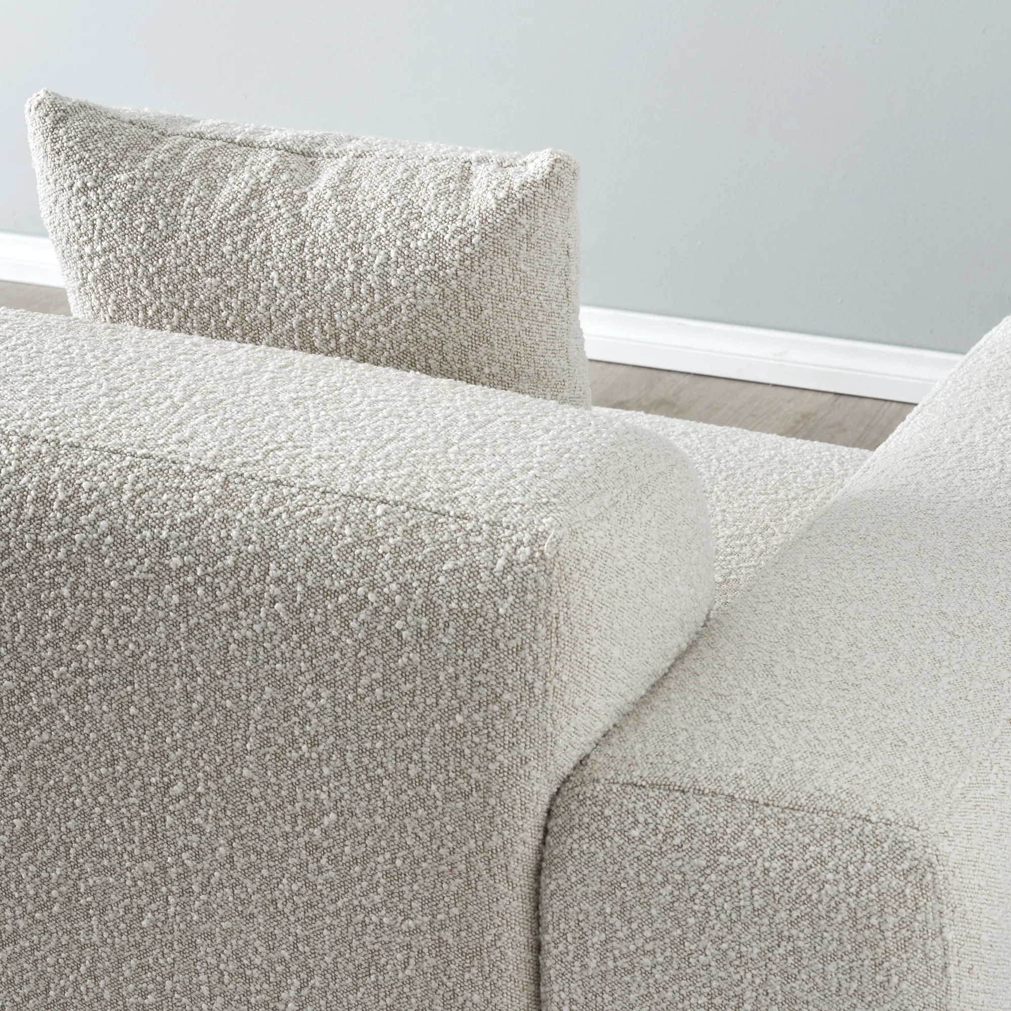 Callie Cream Boucle 3-Seater Sofa