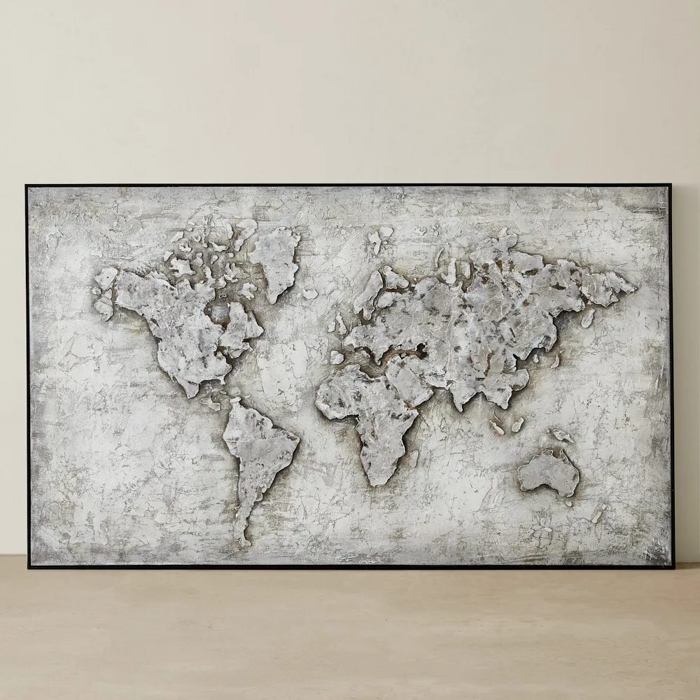 World Map Painting