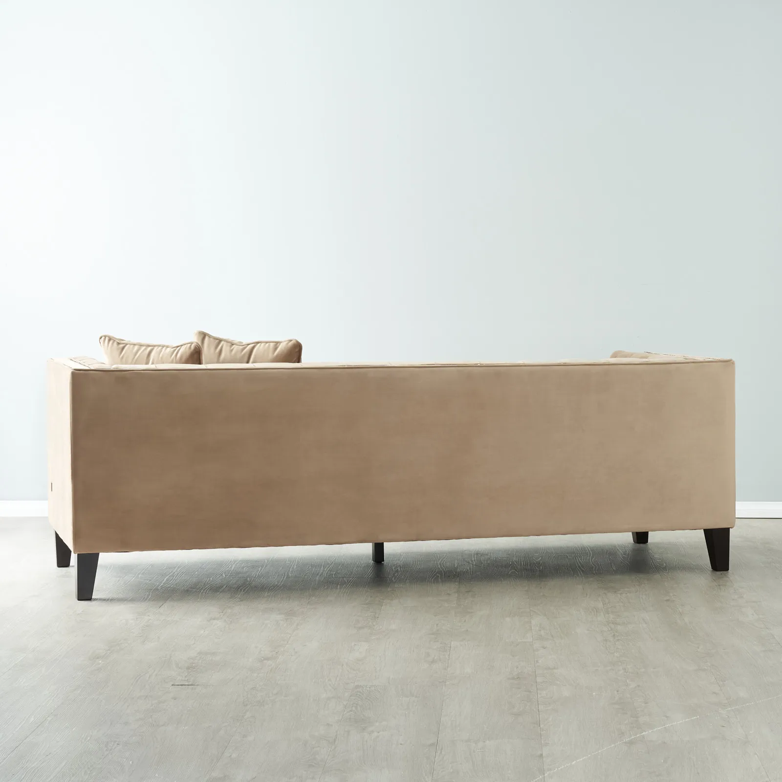 Vogue Beige Velvet 3 Seater Sofa | Koala Living