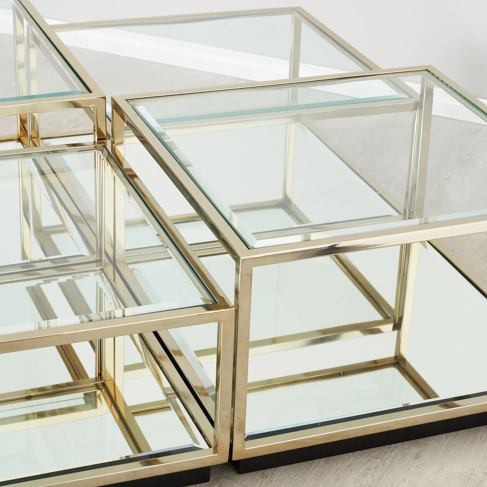 Cameron Champagne Gold Coffee Table | Koala Living