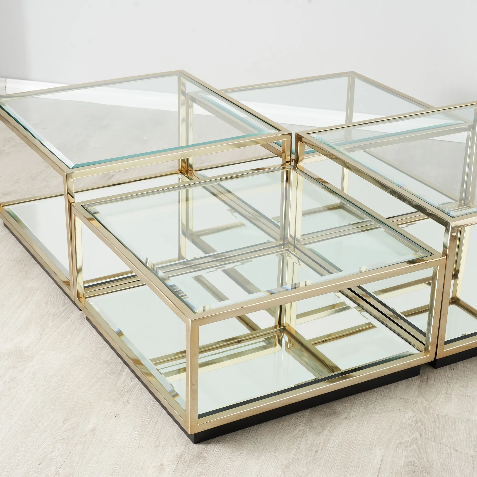 Cameron Champagne Gold Coffee Table | Koala Living