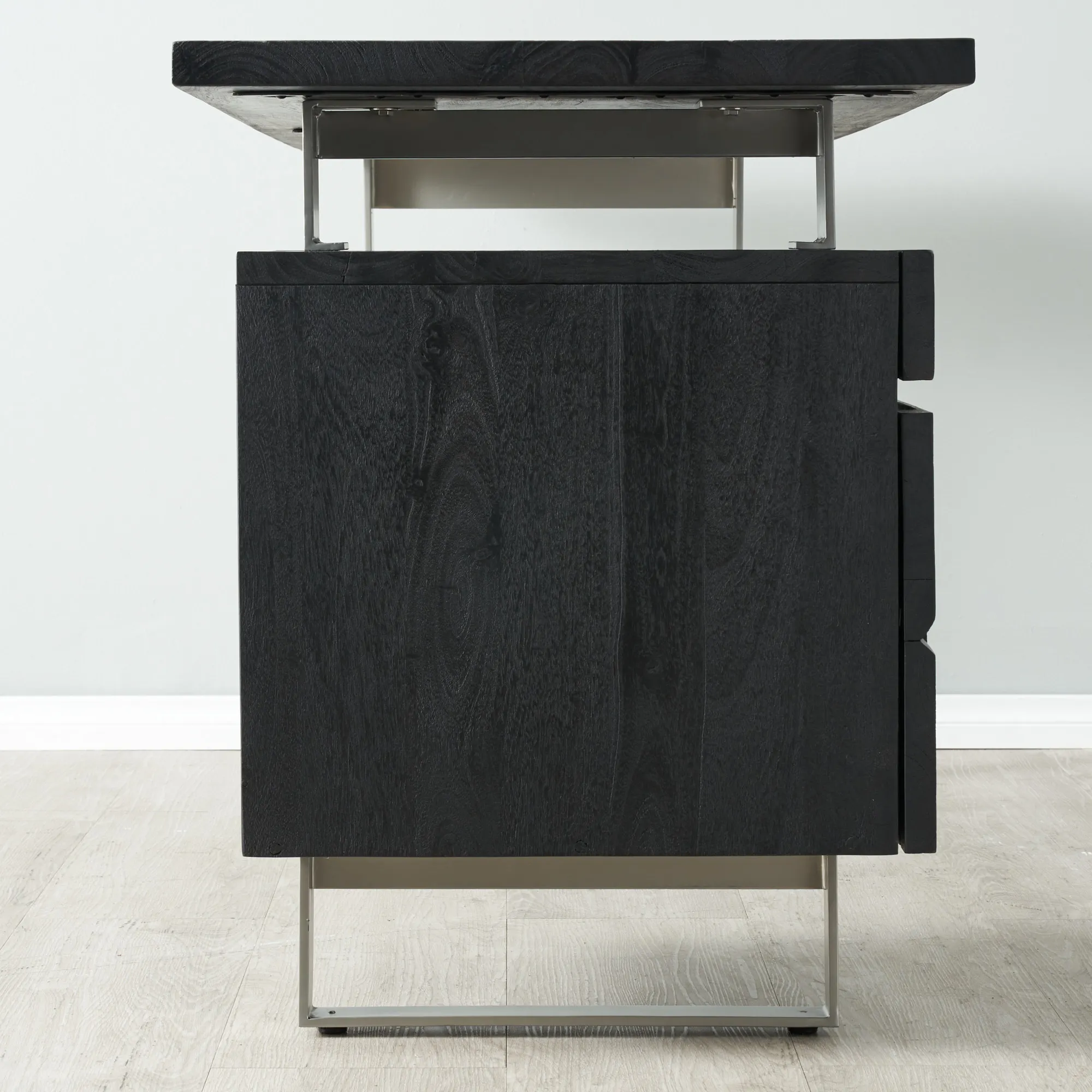 Nature Line Black Wooden Desk | Koala Living