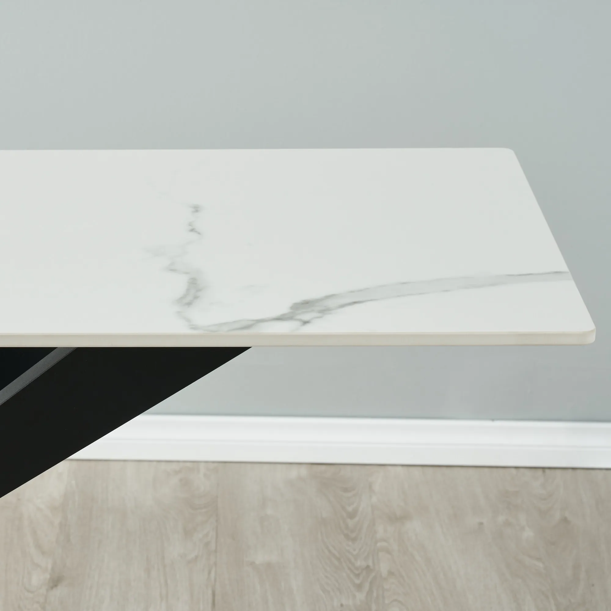 Lena White Sintered Stone Console Table | Koala Living