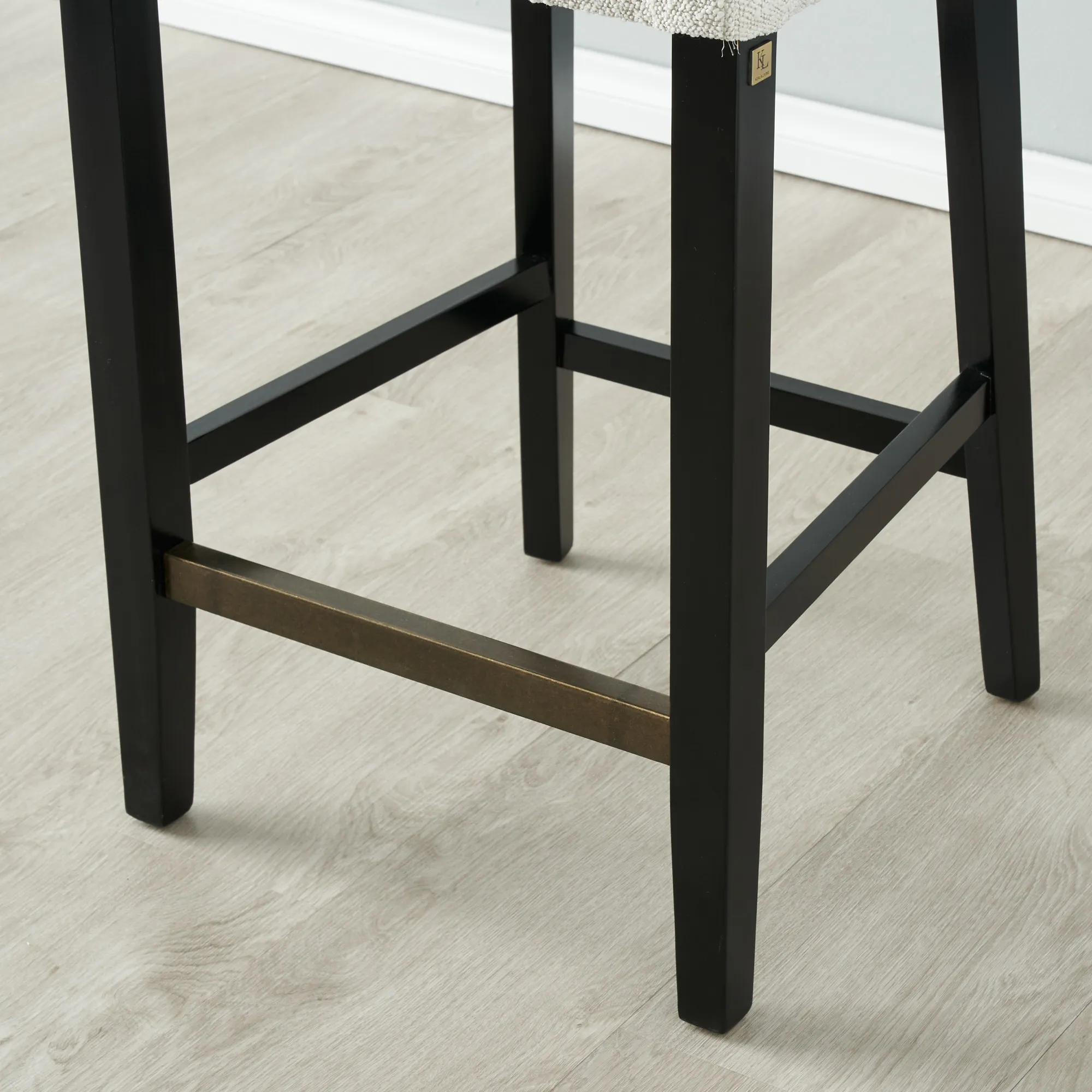 Saxon Cream Boucle Bar Stool