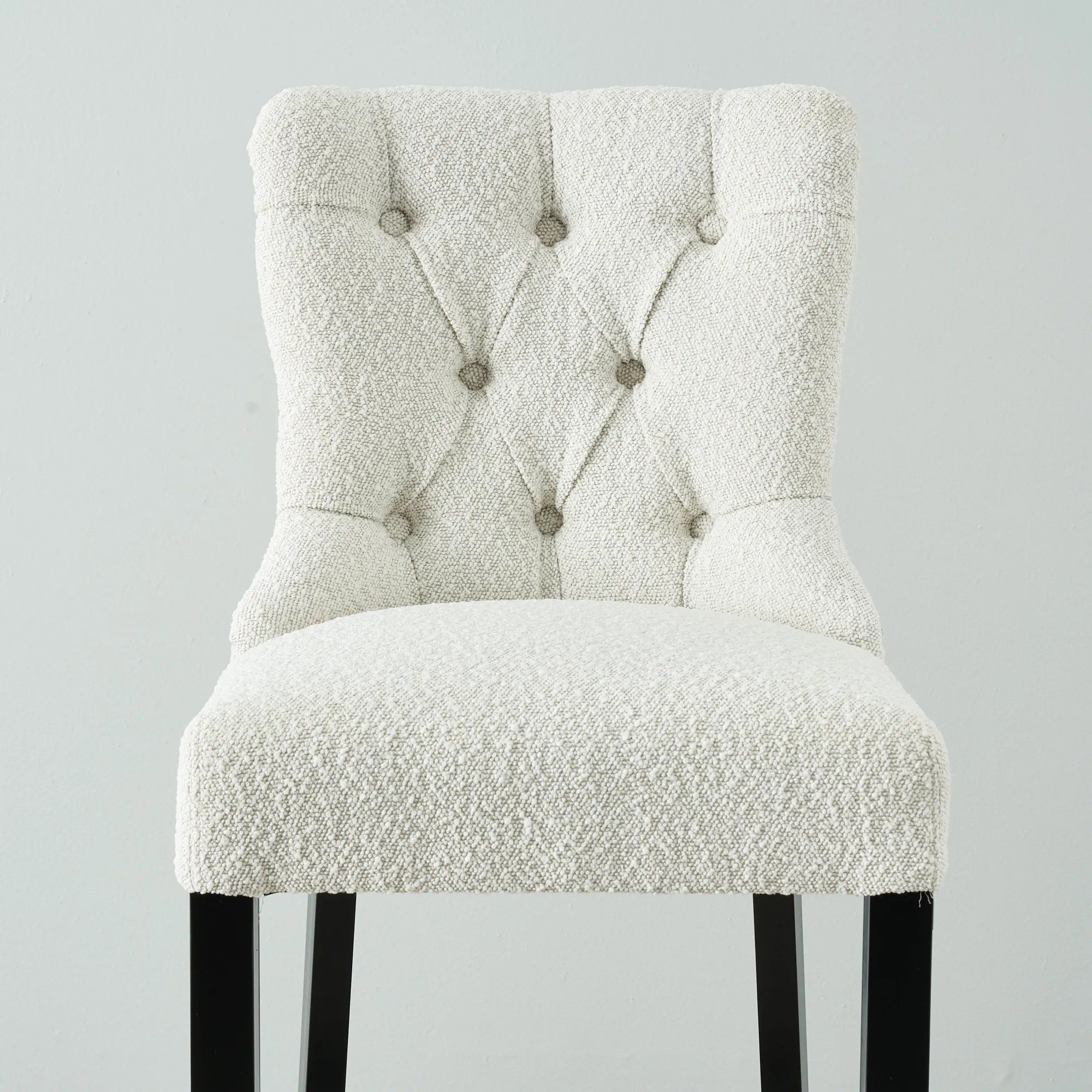 Saxon Cream Boucle Bar Stool