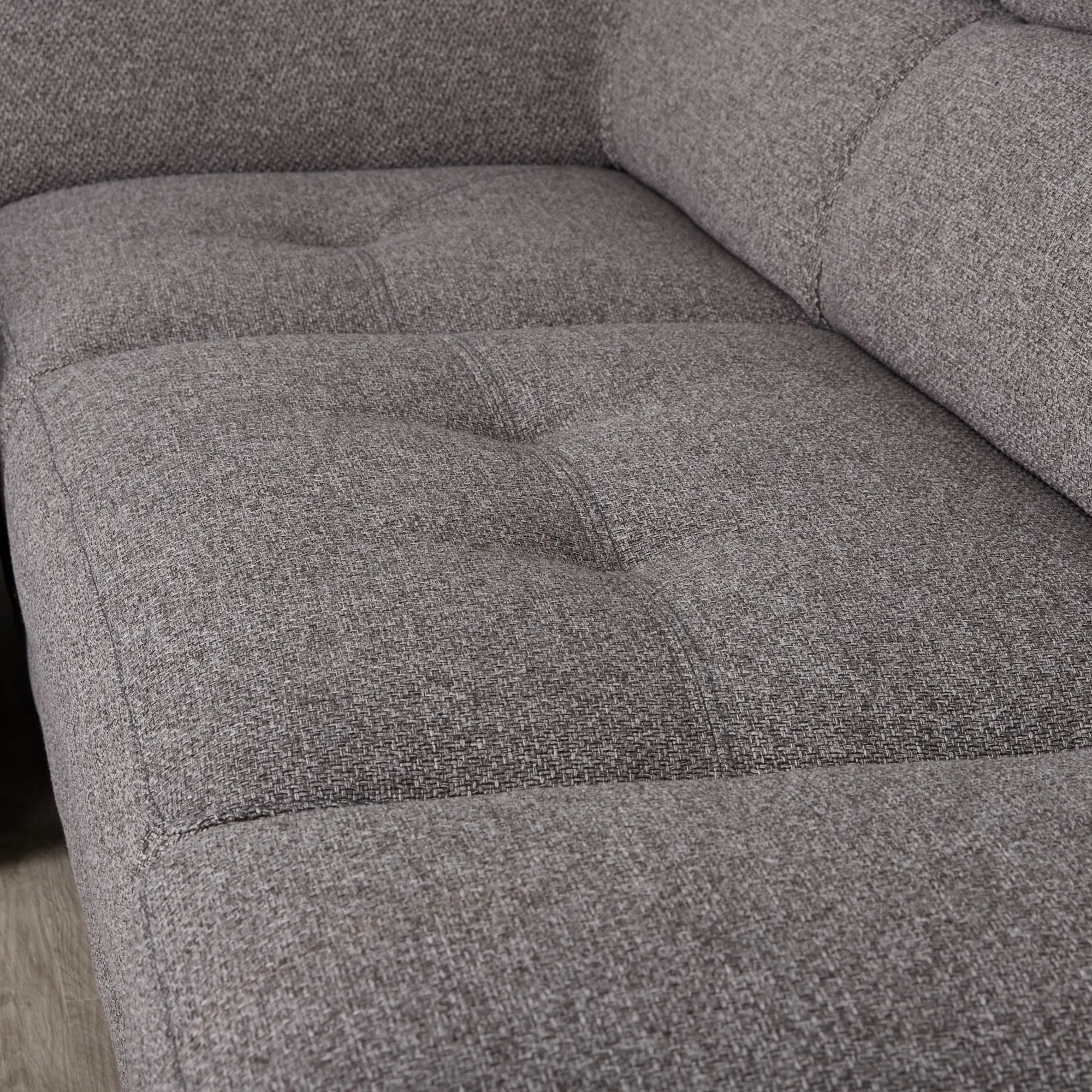 Albany Charcoal Woven Left Chaise Lounge