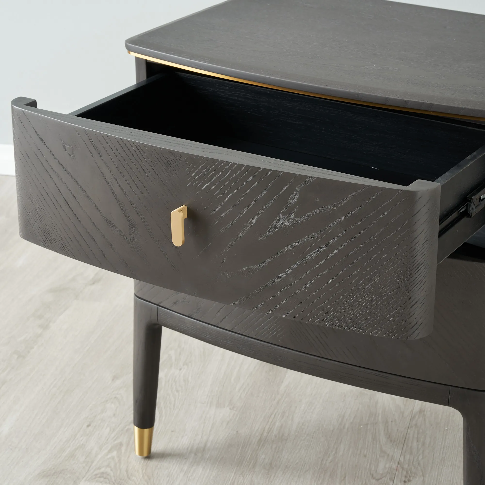 Beckham Dark Grey Bedside Table