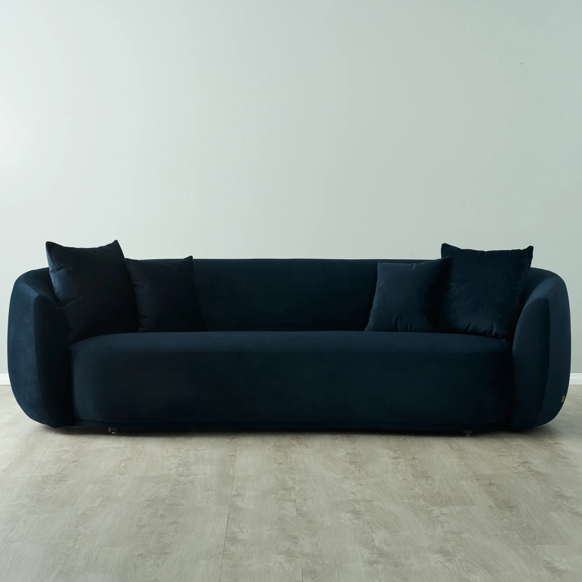 Everett Midnight Navy Velvet 3 Seater Sofa
