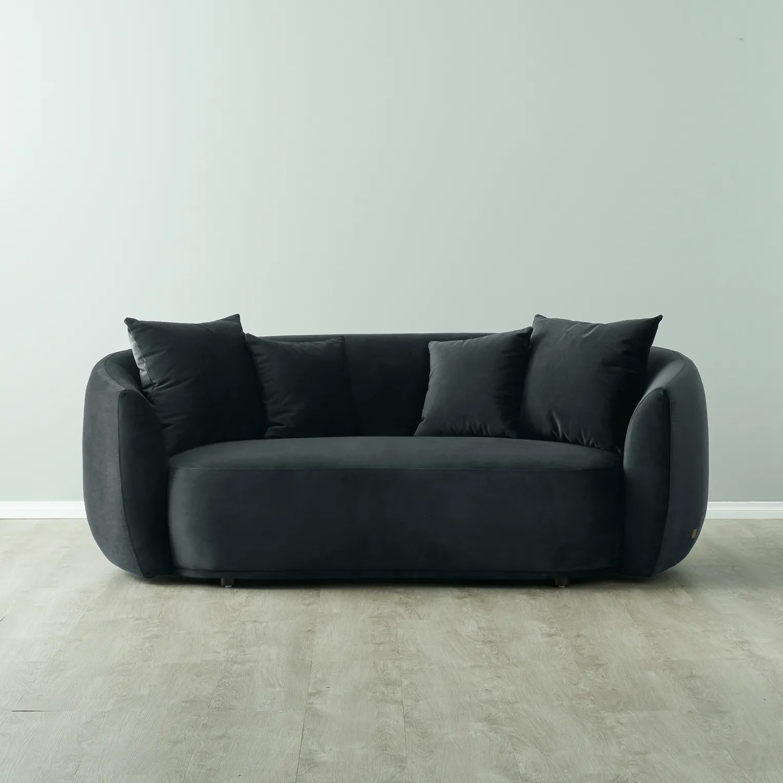Everett Charcoal Velvet 2 Seater Sofa