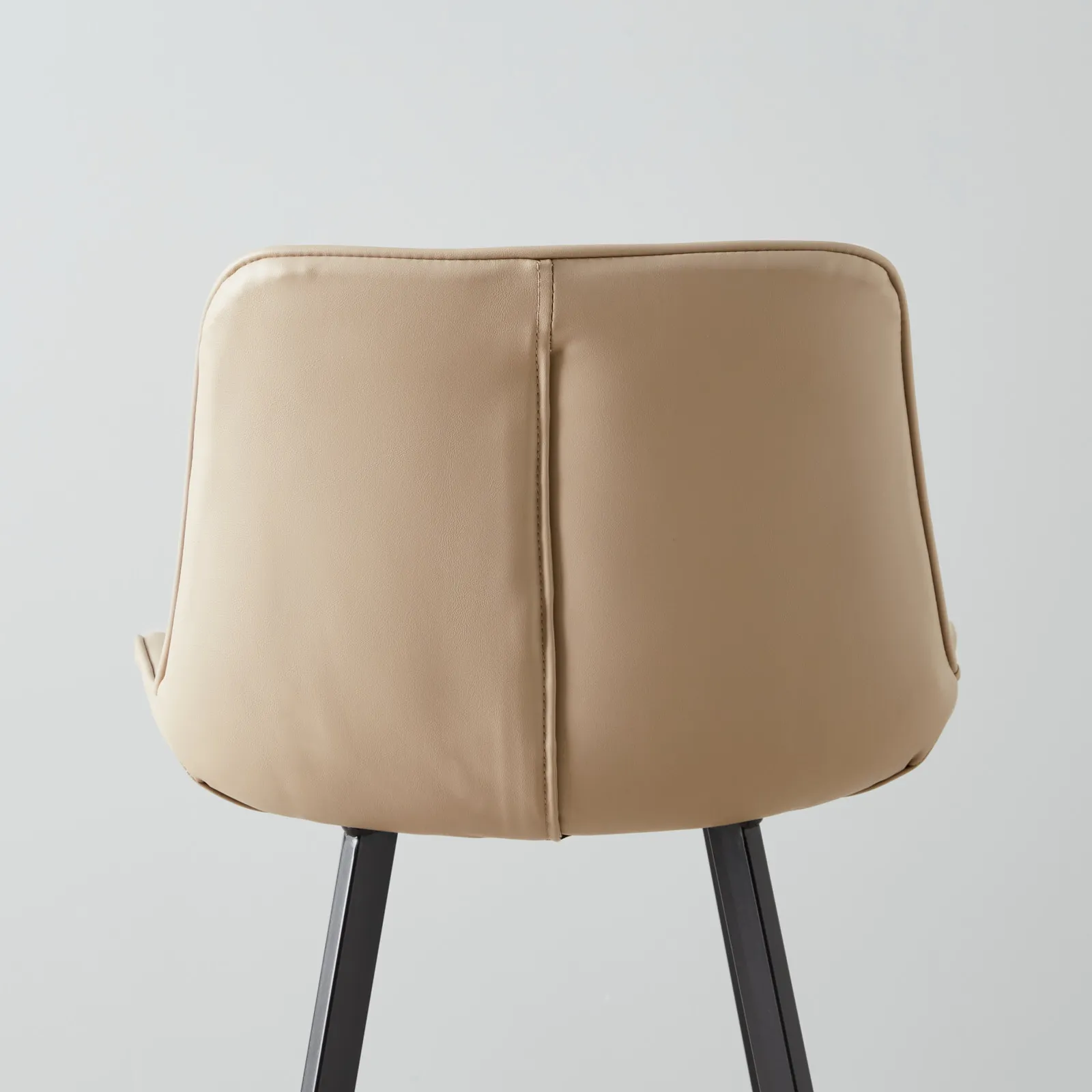 Gavin Sand Beige Vegan Leather Bar Stool | Koala Living