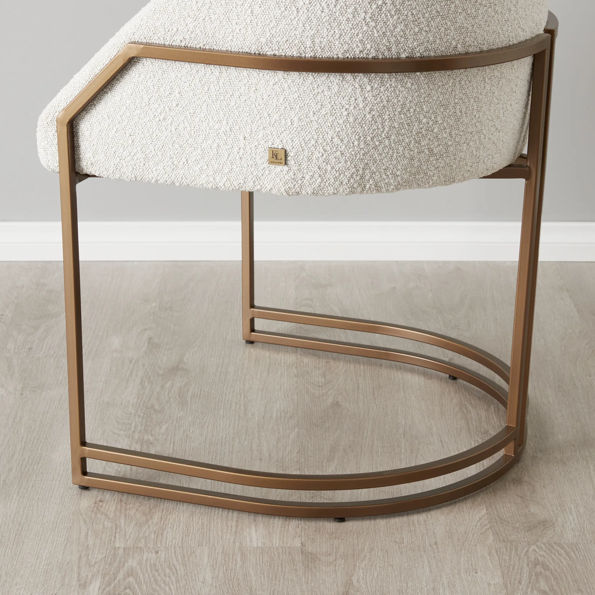 Laura Cream Boucle Dining Chair | Koala Living